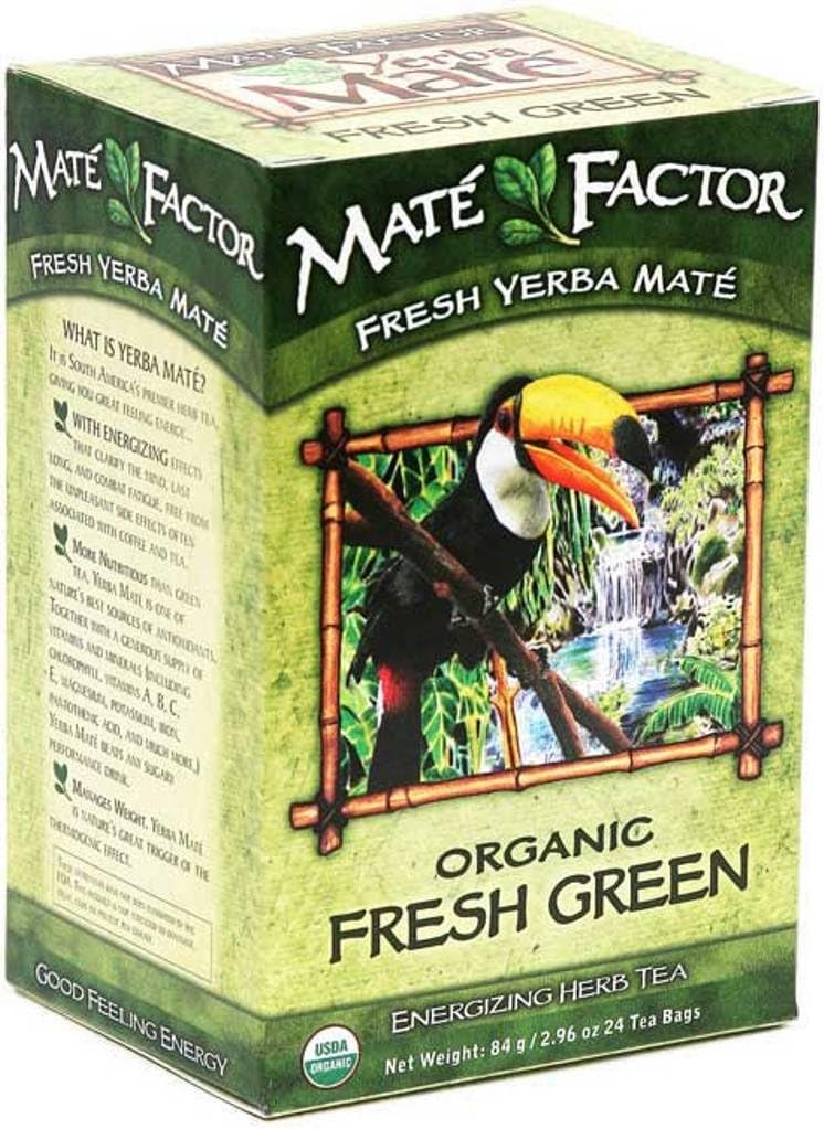 Amazon.com : Mate Factor Organic Yerba Mate, Original Fresh Green, 12 ...