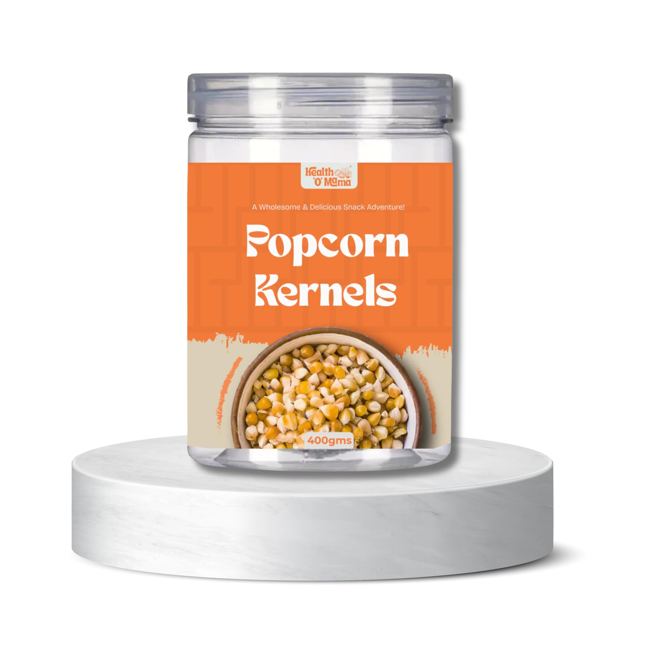 health'o'mama Popcorn Kernels Seeds 400gm & 100% Popping Kernels ...
