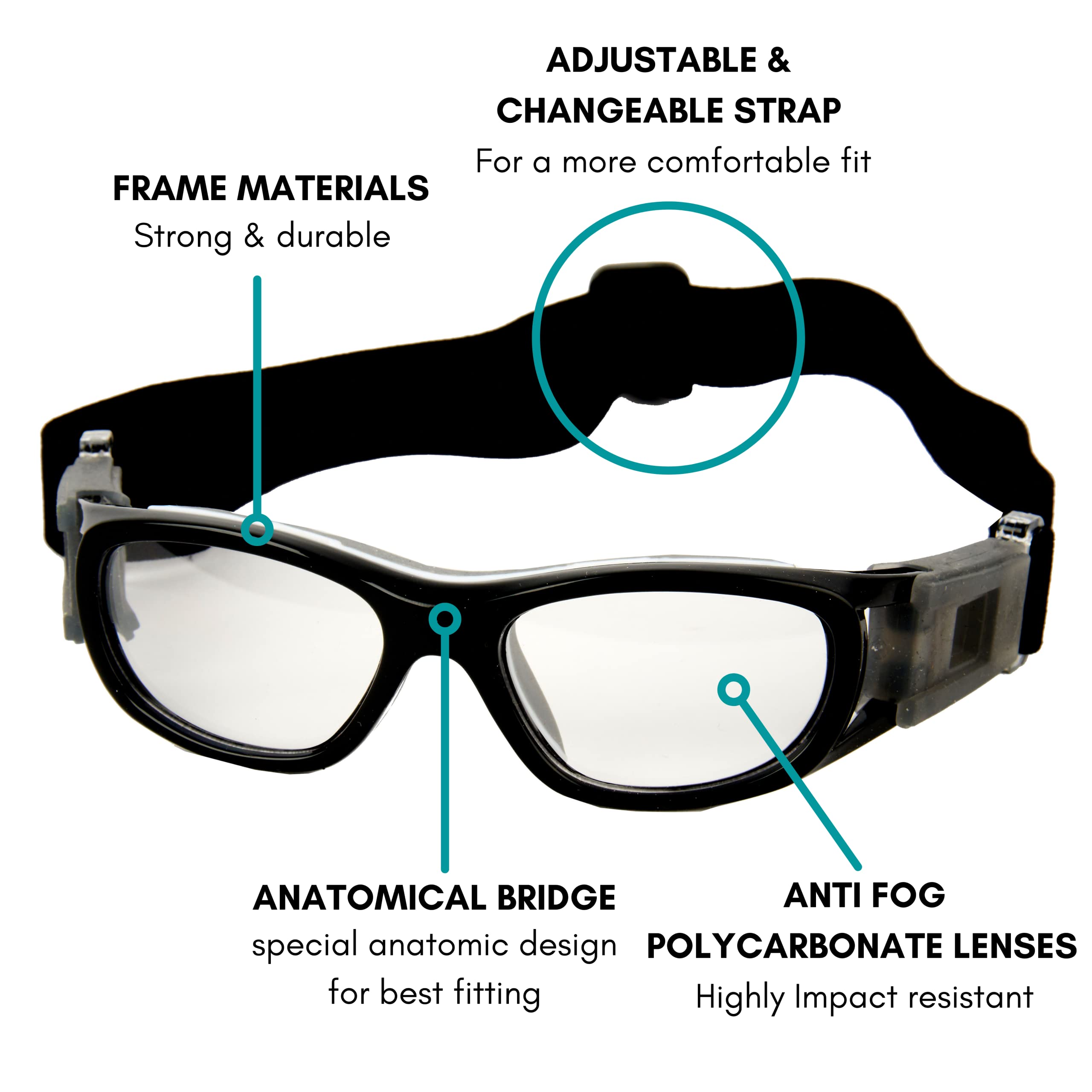 Snapklik.com : BLUE CUT Safety Basketball Goggles For Kids For Outdoor ...