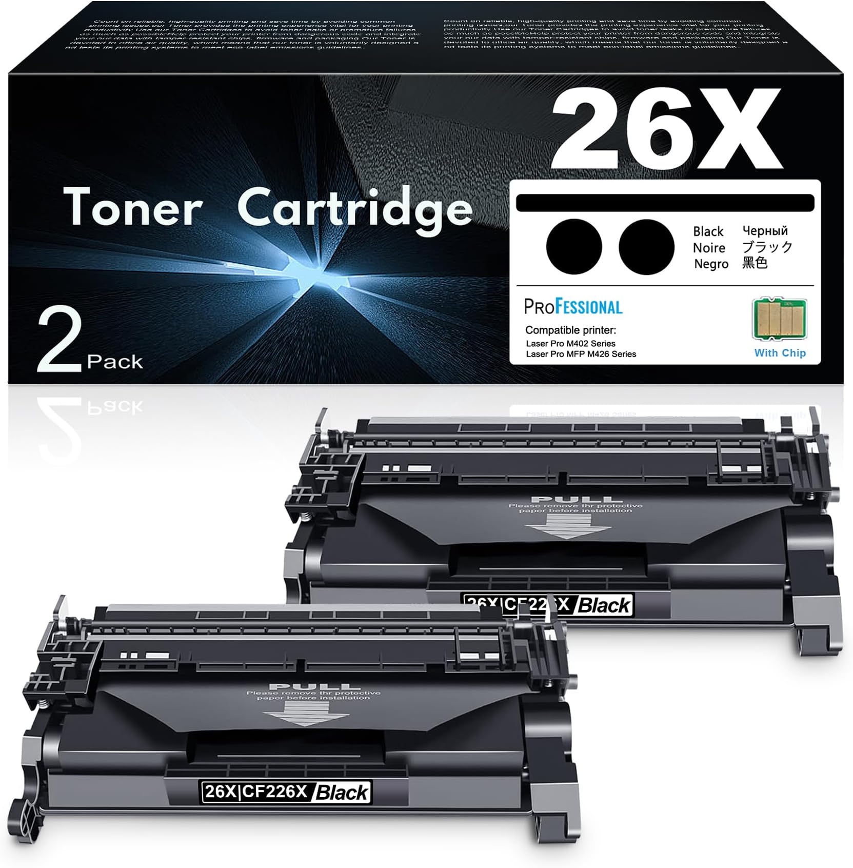 Amazon.com: HP 26X Black High-yield Toner Cartridge | Works with HP ...