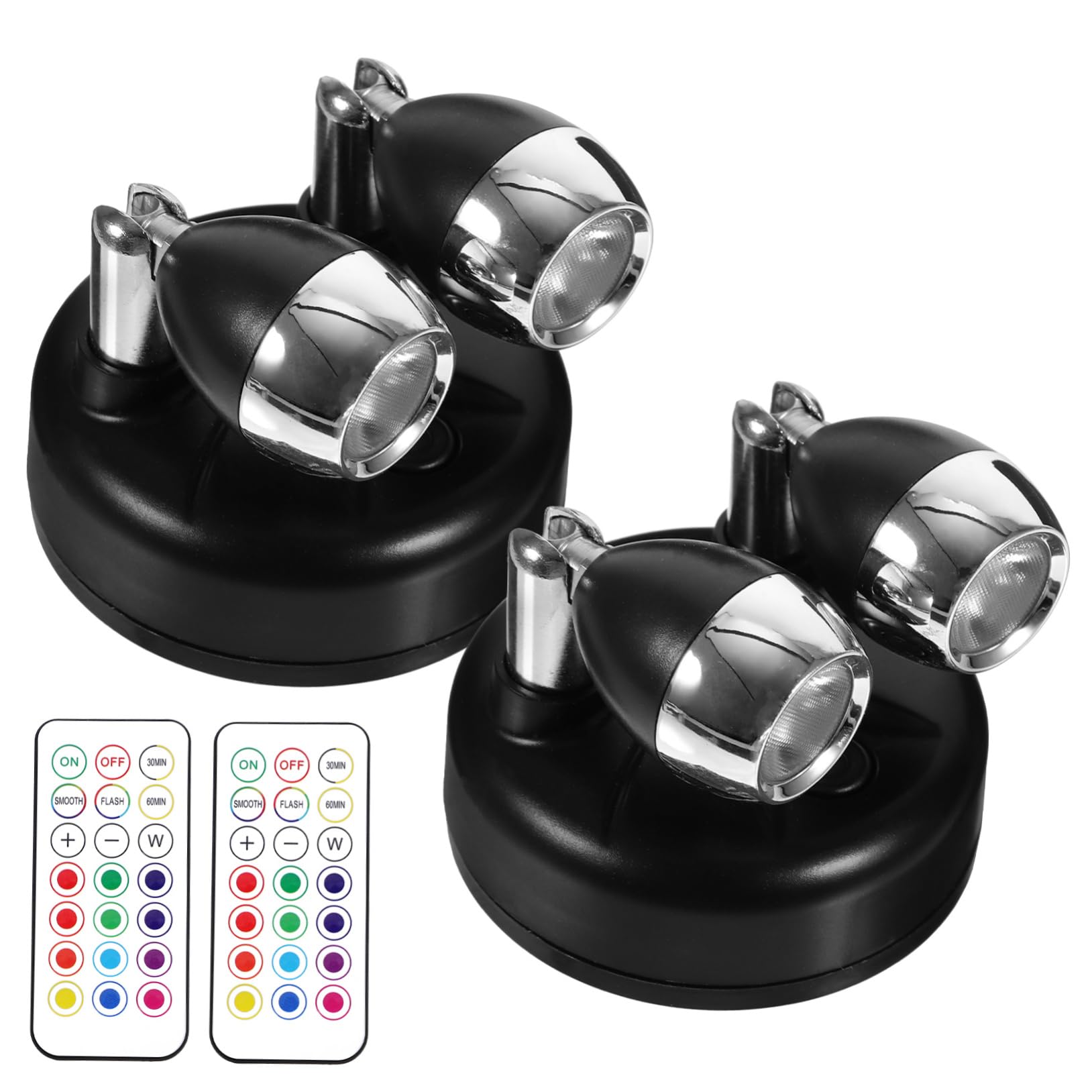 Hemobllo 2pcs Spotlight Indoor Accent Lighting Battery Powered ...