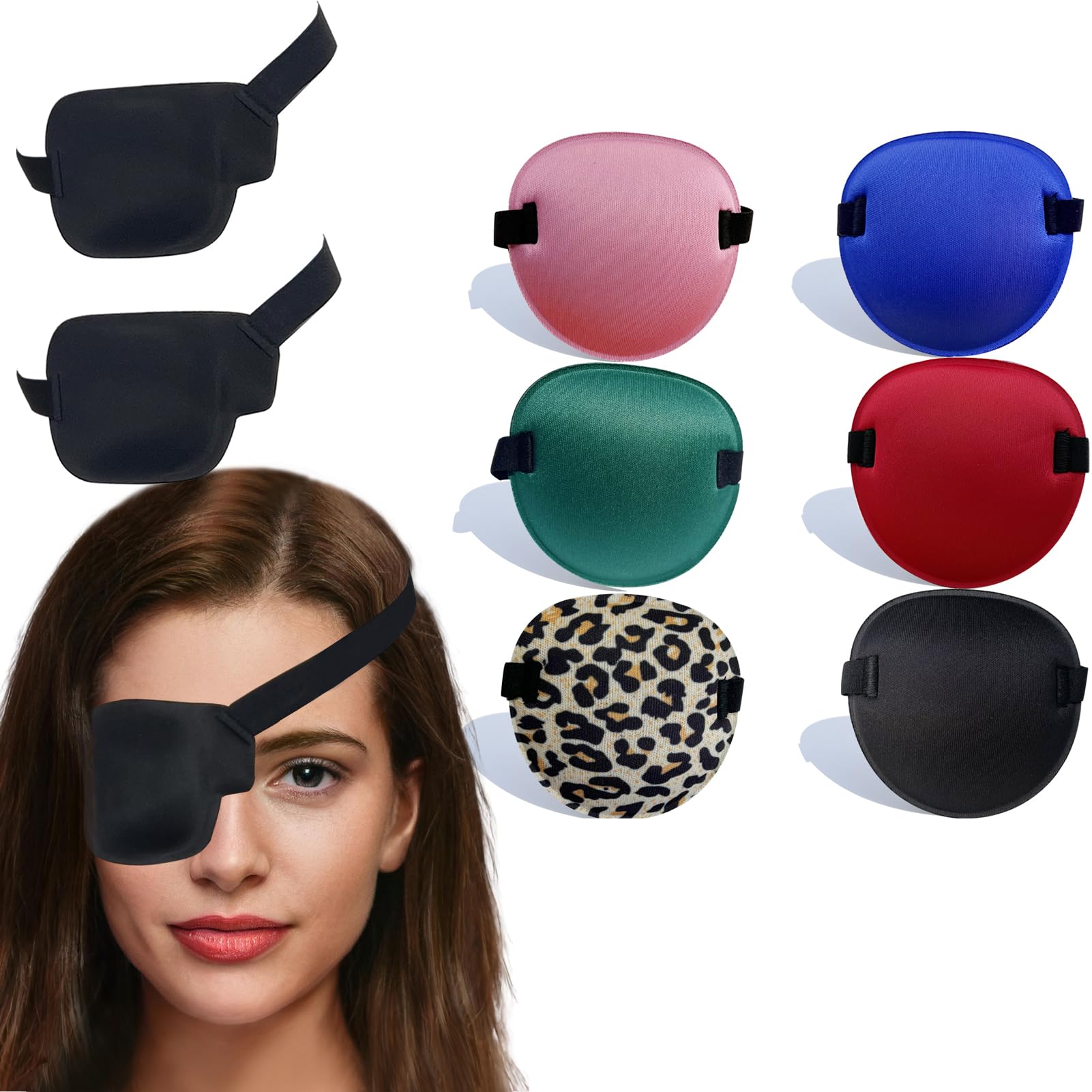 Amazon.com: Vandorla Eye Patch Set: 6 Soft Adjustable Eye Patches for ...