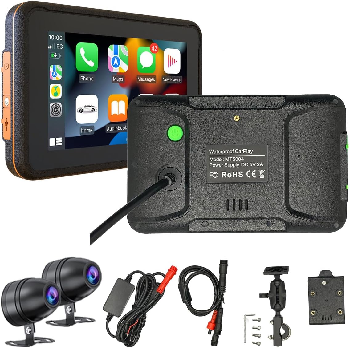 Amazon.com: BELESH 7 inch Motorcycle CarPlay Android Auto Display ...