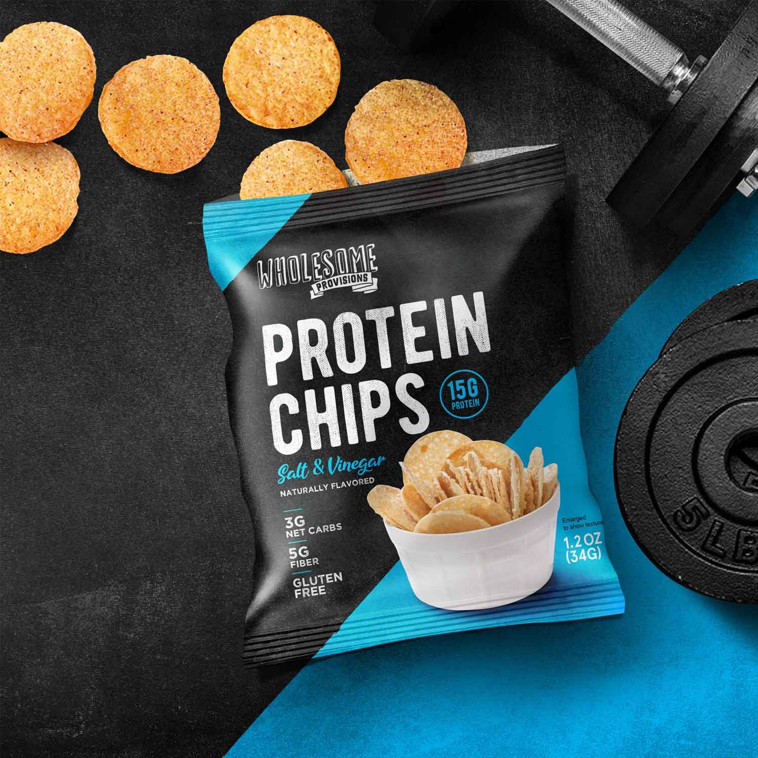Snapklik.com : Protein Chips, 15g Protein, 3g Net Carbs, Gluten Free ...