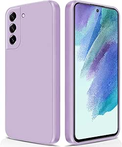 GiiYoon Case Compatible with Samsung Galaxy S21 FE, Silky-Soft Touch Full-Body Protective Phone ...