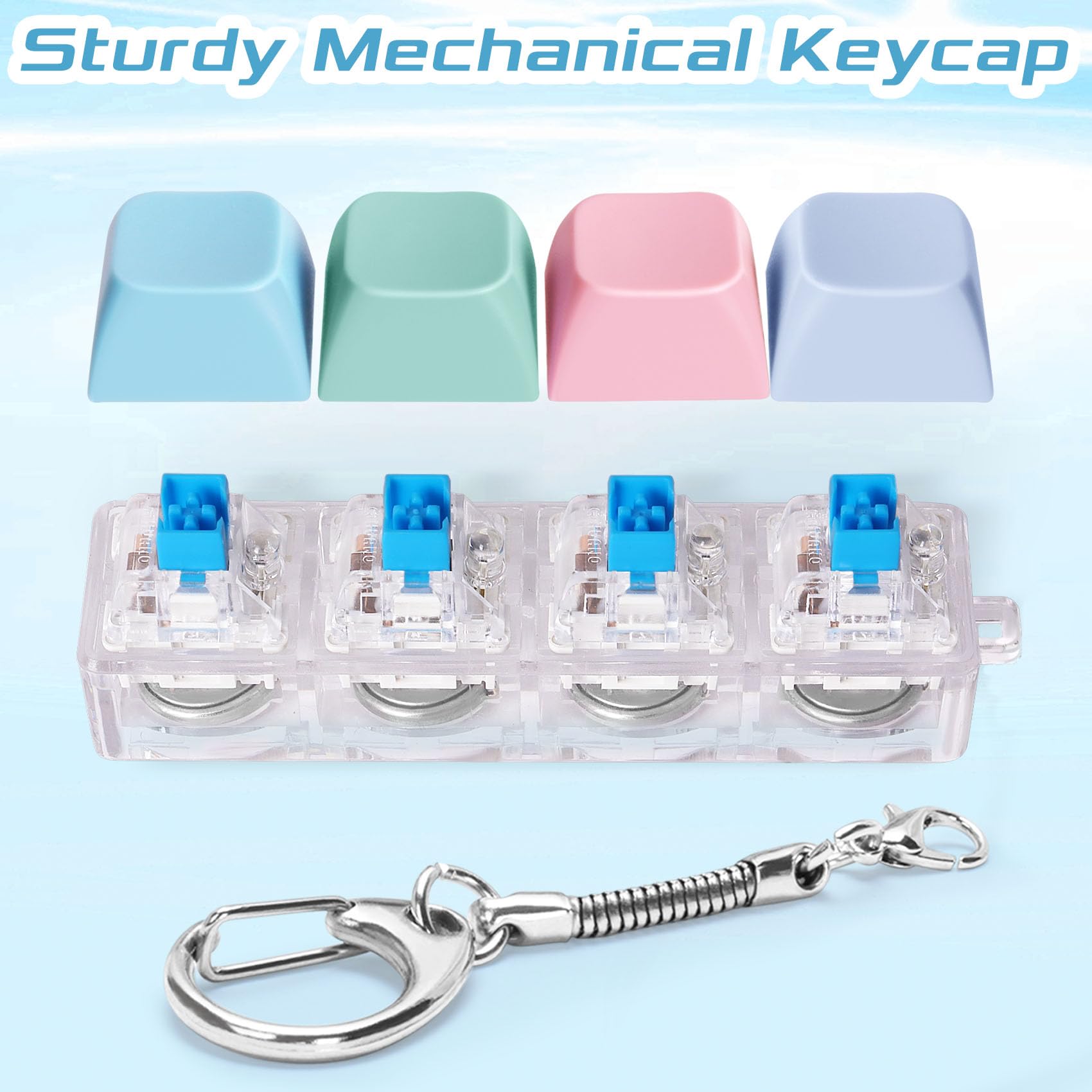 Stress Relief Clicker Miscrew Keyboard Fidget Toy - 4 Key Clicker With ...