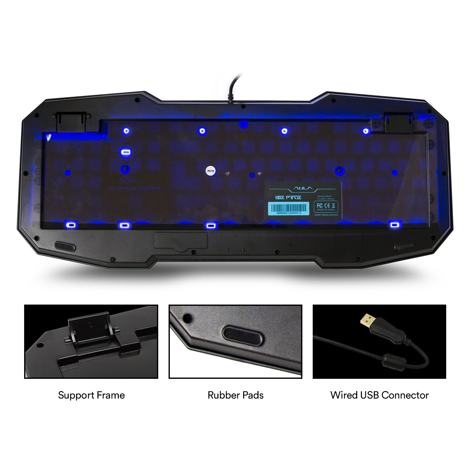 Buy AULA LED Backlit Gaming Keyboard (3 Colorways) Online at desertcart ...