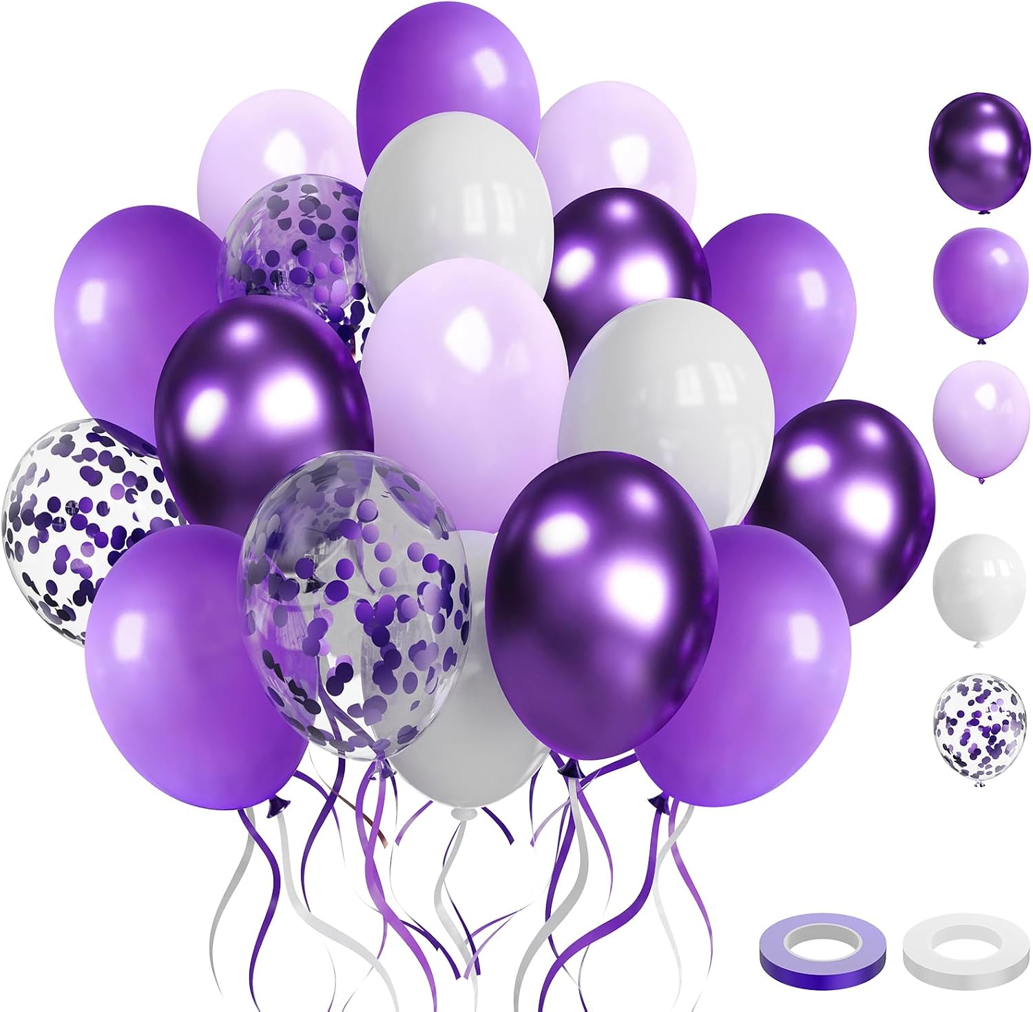 Nobledecor Globos de oro rosa, paquete de 50 globos de color oro rosa y ...