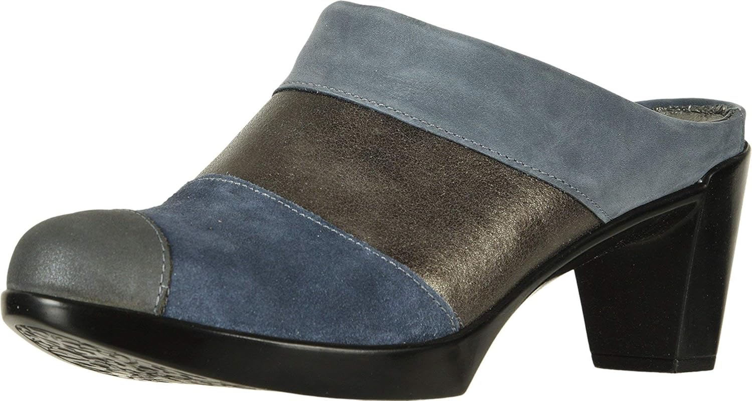 Amazon.com | NAOT Footwear Women's Fortuna Blue Nubuck/Gray Shimmer ...