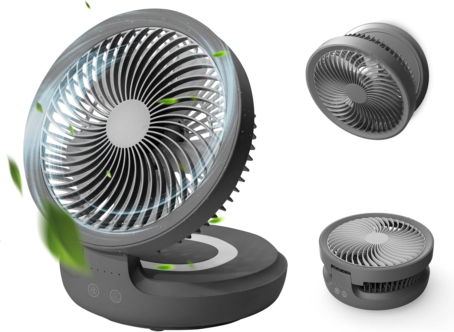Amazon.com: EDON Table Fan, Usb Portable Fan Gray, 4-Speed Cooling ...