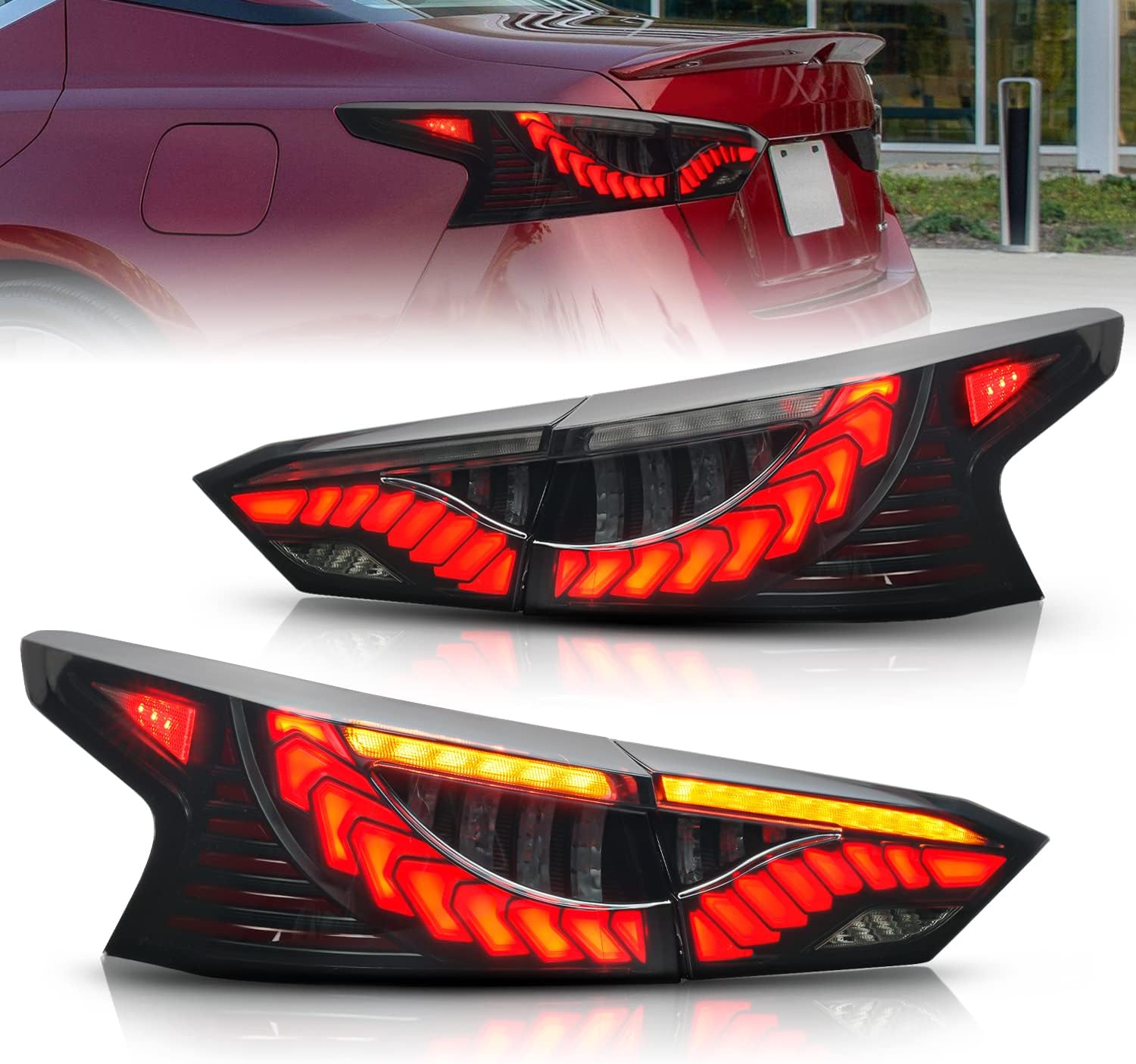 Amazon.com: inginuity time LED Tail Lights for Nissan Altima 2019-2024 ...