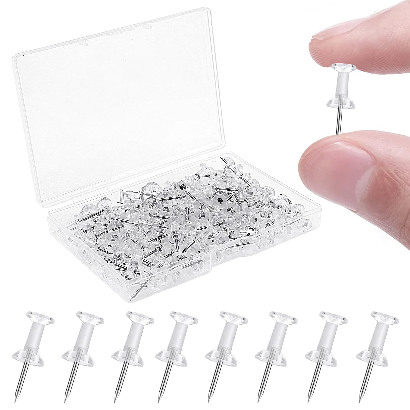 GOEDEKE Push Pins-100Pcs Premium Thumb Tacks Pins for Notice Board ...