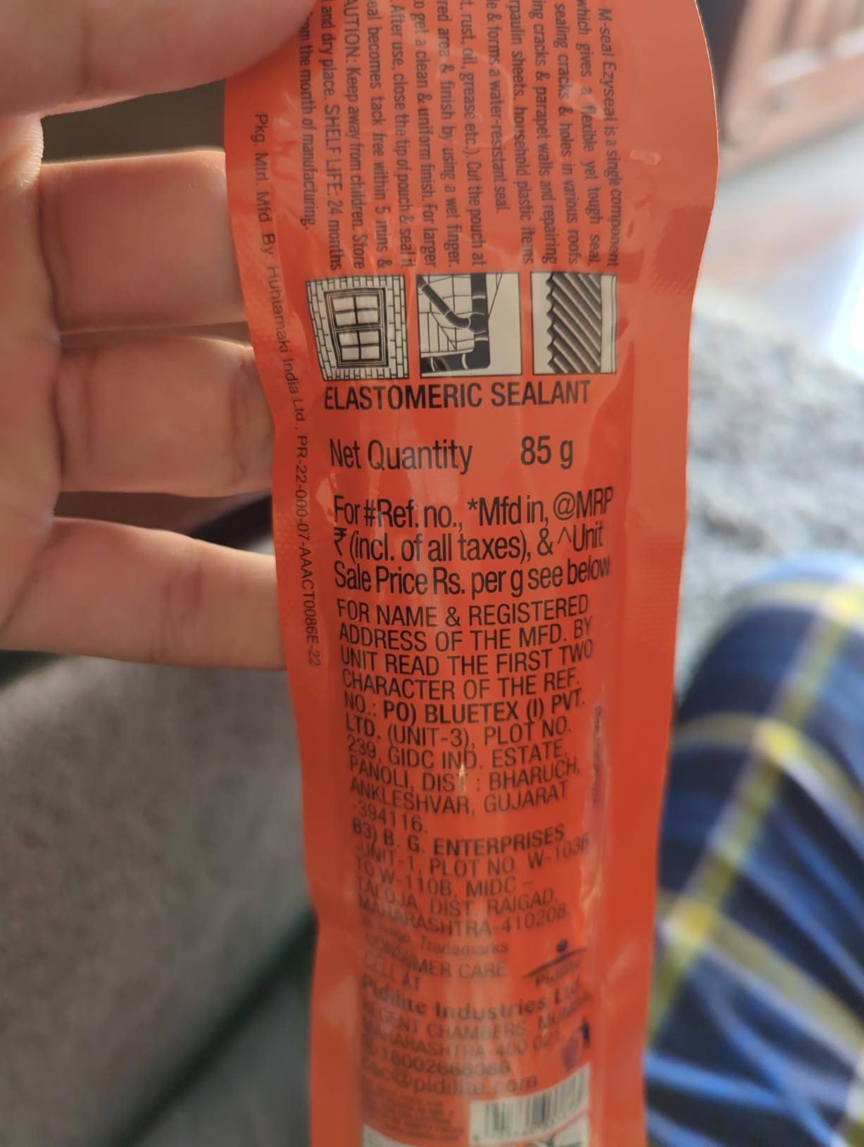 Pidilite M-Seal Ezyseal All Purpose Elastomeric Sealant- For Fixing ...