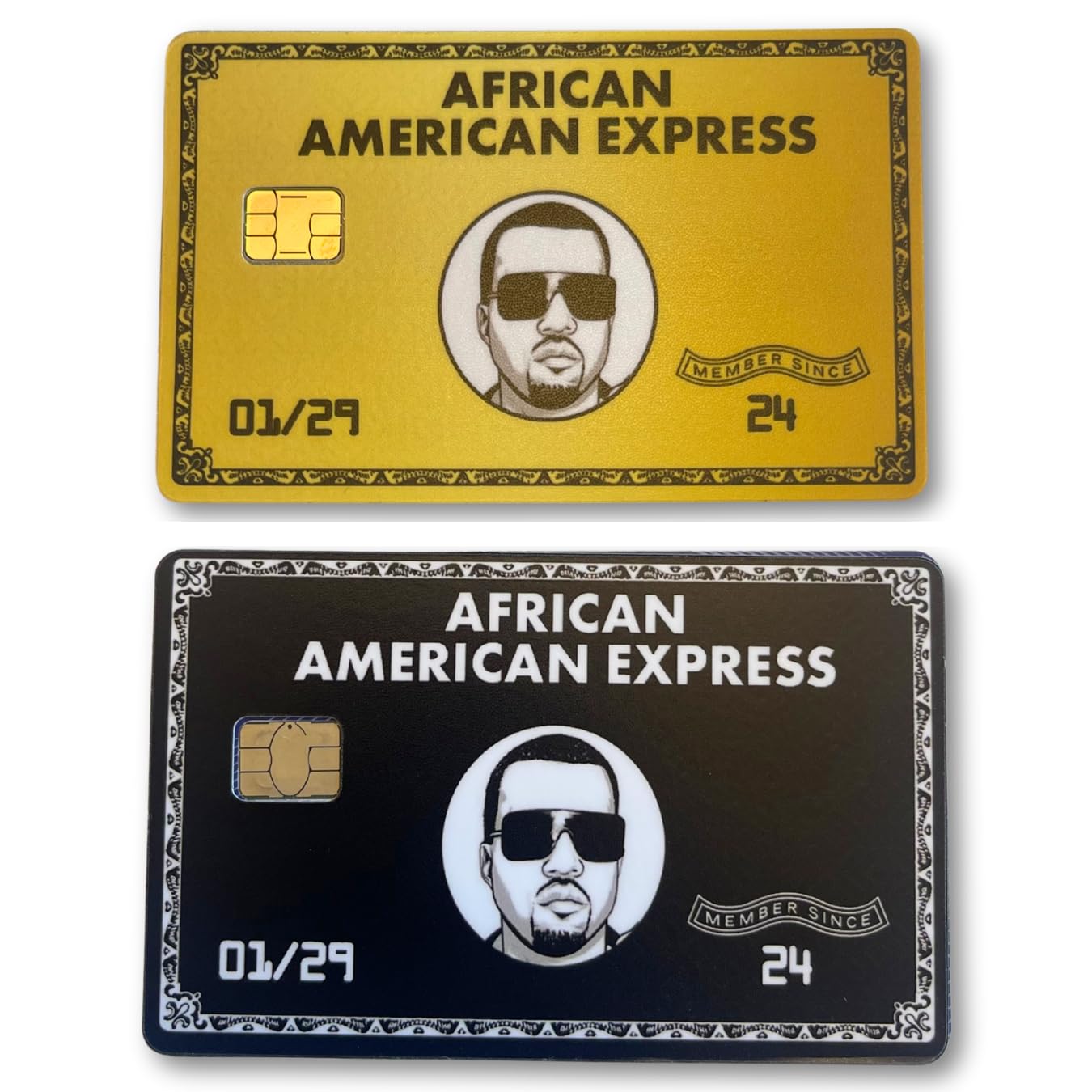 Amazon.com: HSEHLD 2 Pack African American Express Credit Card Skin ...