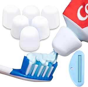 Amazon.com: Self Closing Toothpaste Caps 6-Pack by Tilcare - No Waste ...
