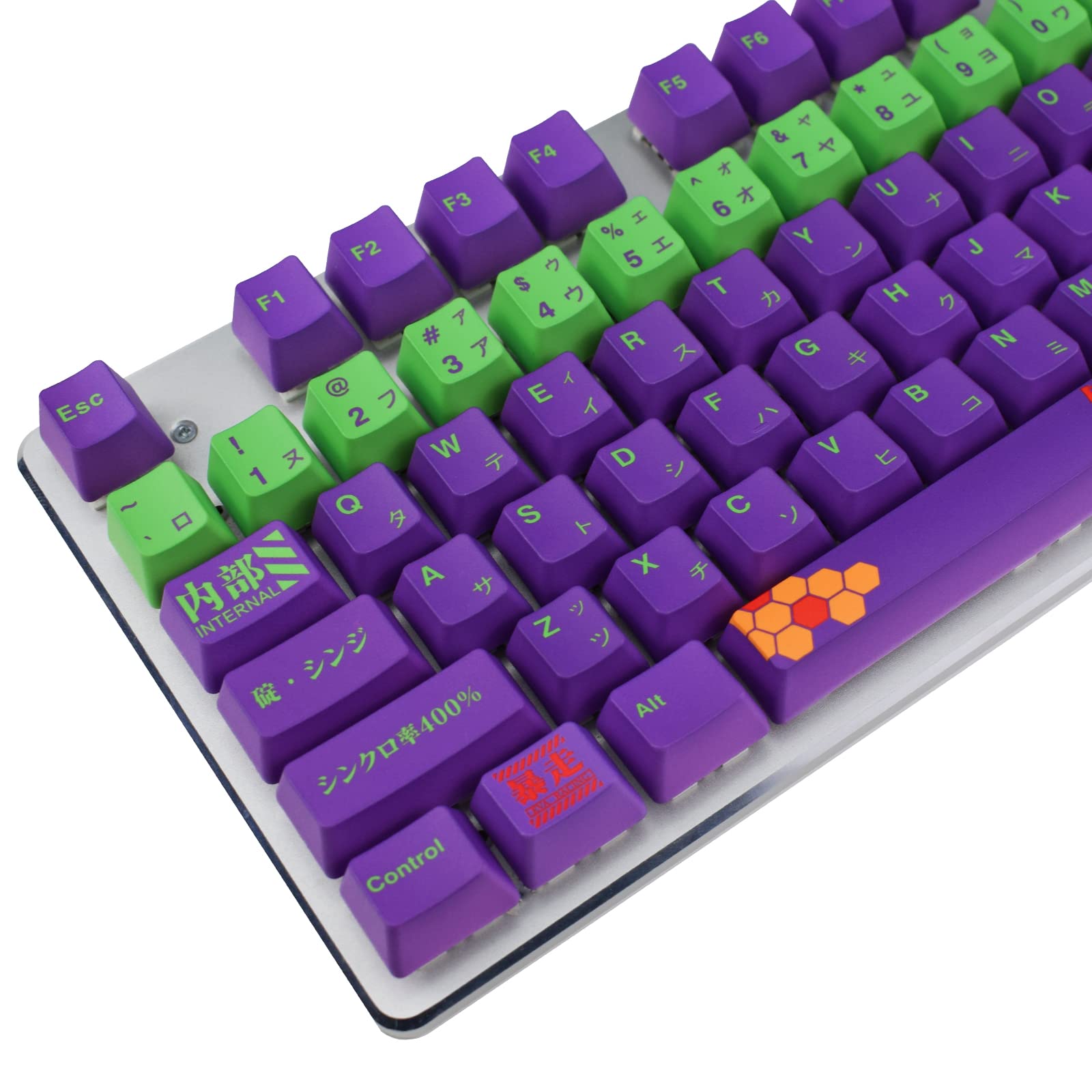 Buy Keycaps EVA-01, MOLGRIA 120 Set Evangelion Unit-01 Keycaps for ...