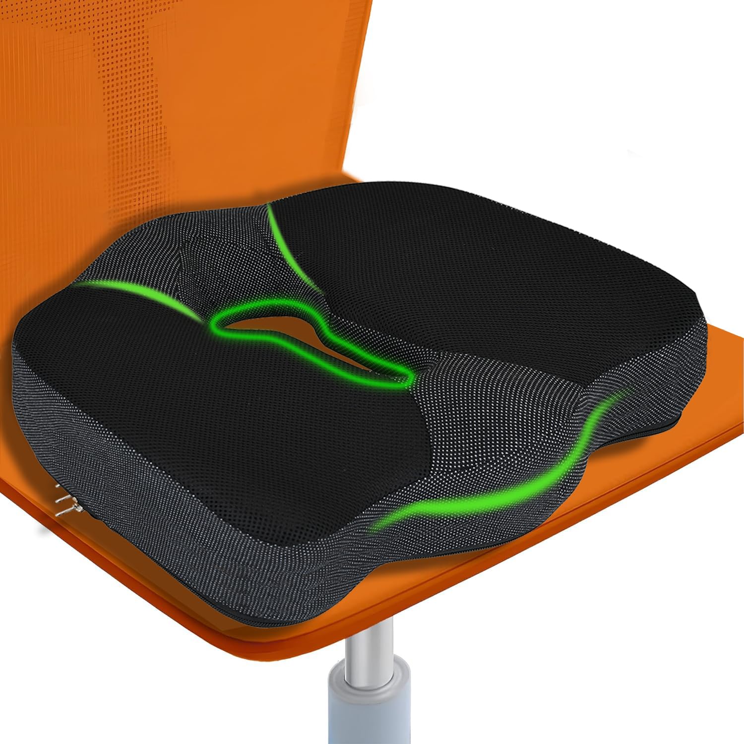 Trajectory Keyhole Cushion for Tailbone Pain Memory Foam Orthopedic ...