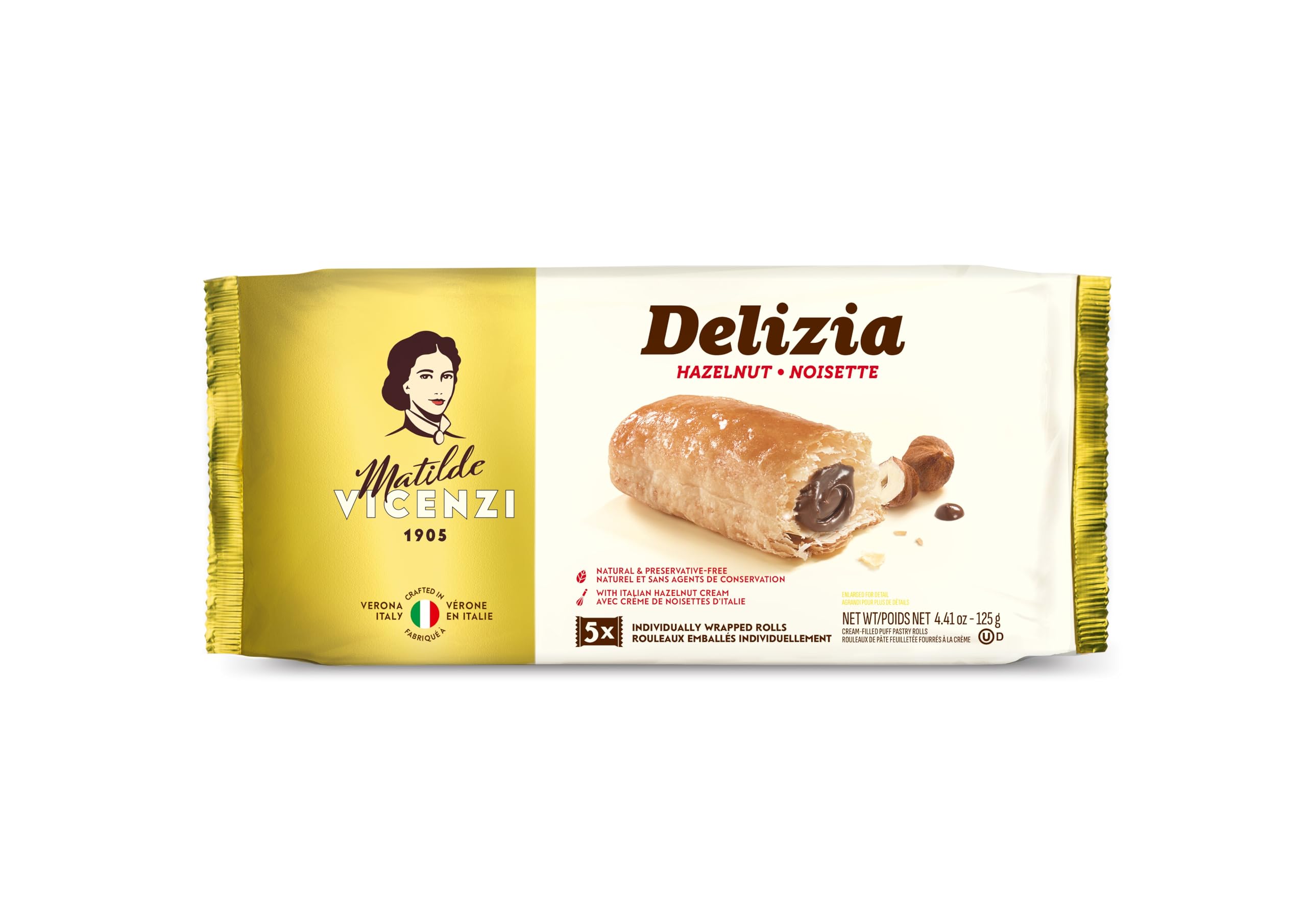 Amazon.com: Vicenzi Puff Pstry Delizia Hzlnt : Grocery & Gourmet Food