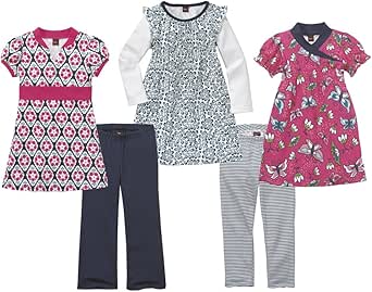 Amazon.com: Tea Collection Baby Infant Girl Daily Tea Set, 5 Piece, 3-6 ...