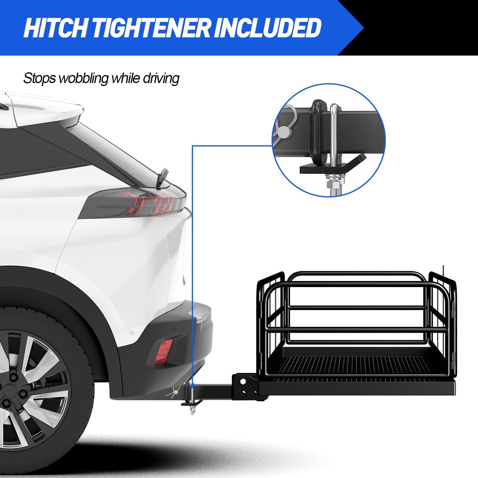 Snapklik.com : KAIZONPOT 60" X 24" X 14" Trailer Hitch Cargo Carrier ...