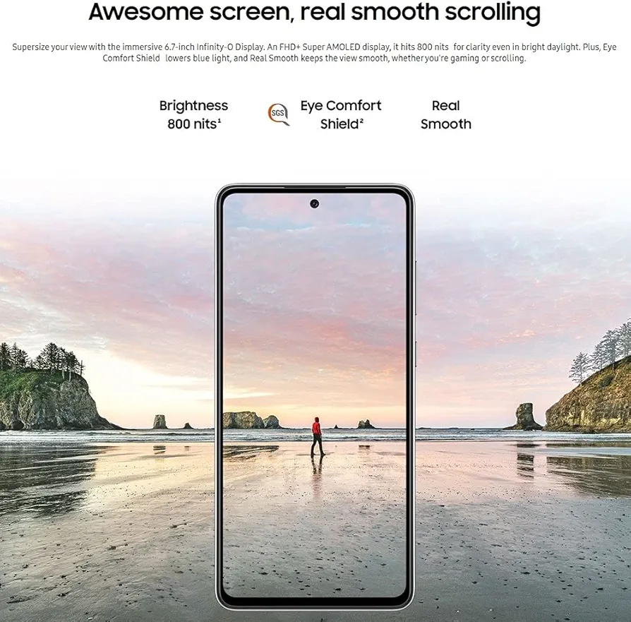 Samsung Galaxy A72 (SM-A725M/DS), Dual SIM 4G, International Version ...