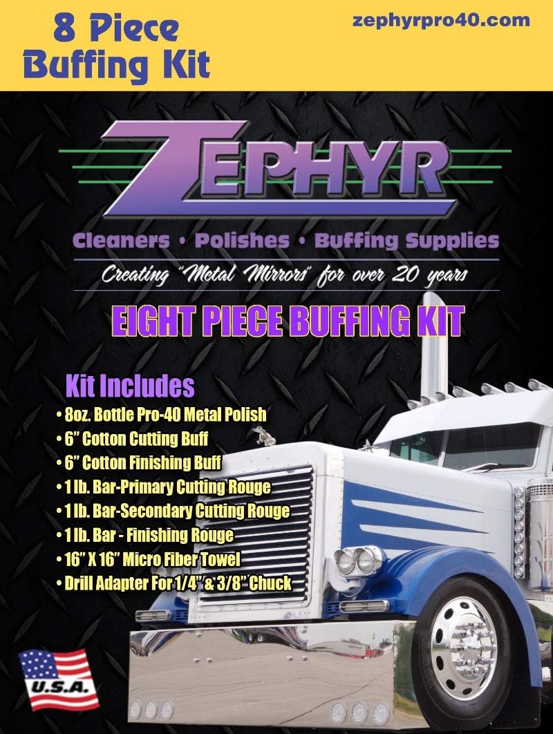 Amazon.com: Zephyr Products BUFFKIT08 Wheel Polishing Kit : Automotive