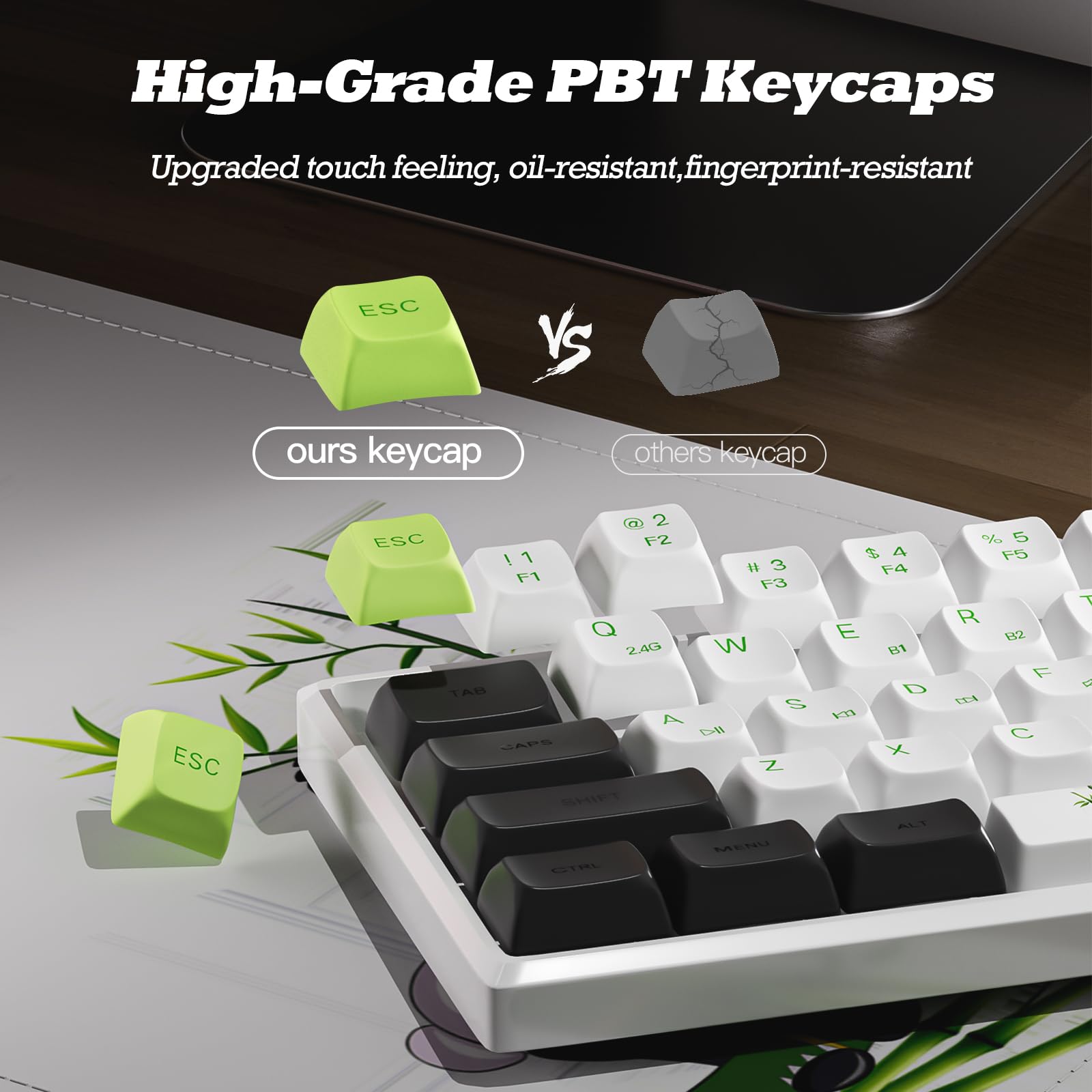 Snapklik.com : Uuoeebb 60% Mechanical Gaming Keyboard, Tri-Mode BT5.0/2 ...