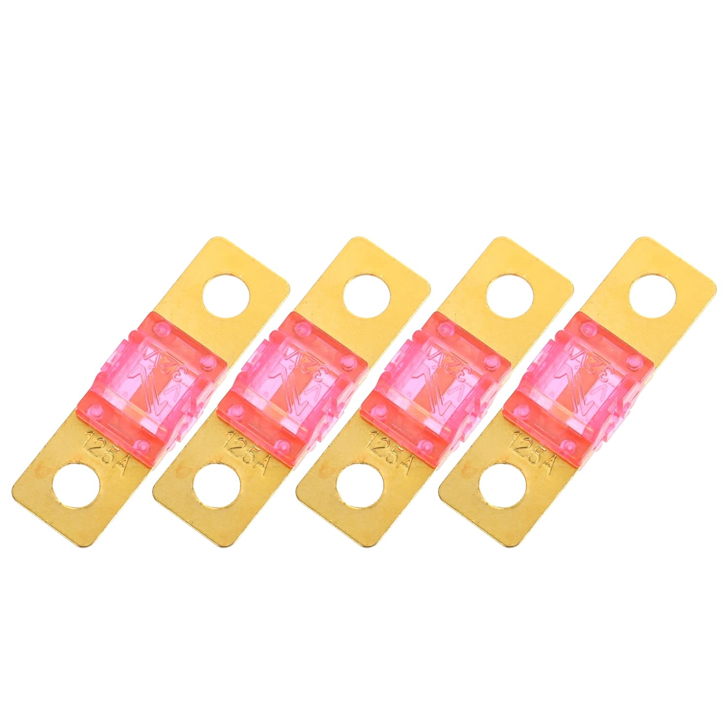 X AUTOHAUX 4pcs 125A 32V Bolt on AMI Fuse for Automotive Marine Audio ...
