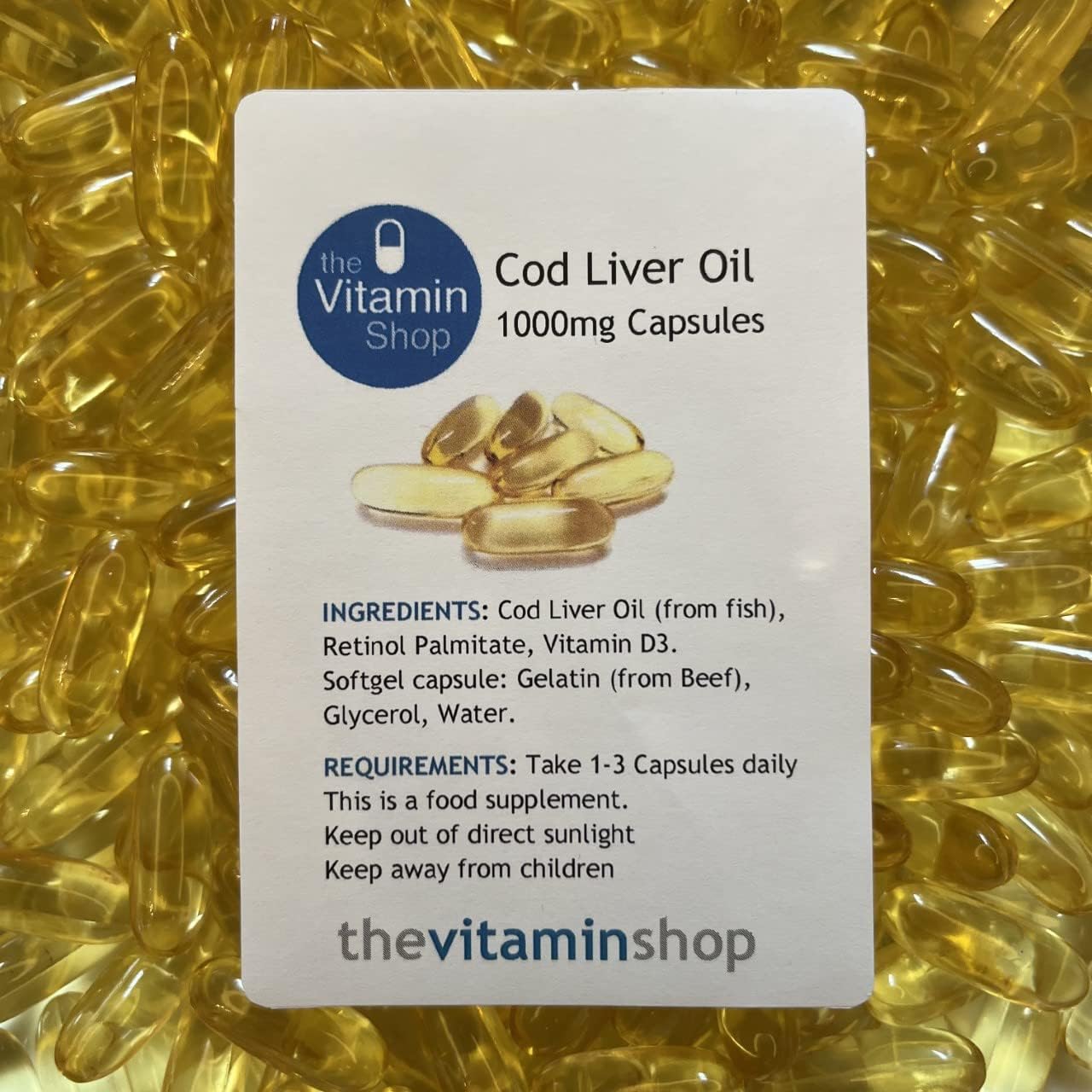 Cod Liver Oil 1000mg. Buy 2, GET 1 Free!!! Extra High Strength Capsules ...