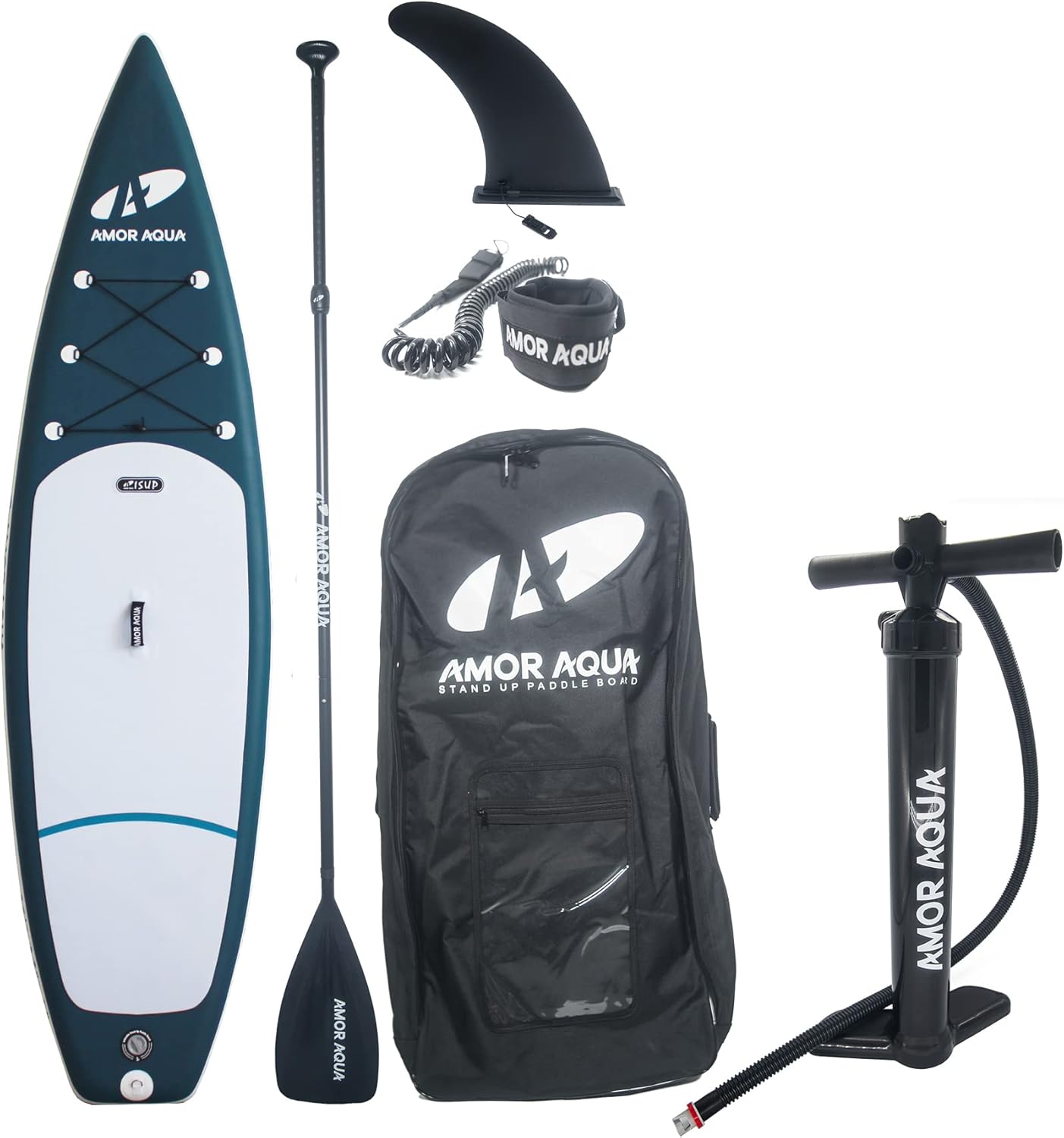 AMOR AQUA Premium Inflatable Stand Up Paddle Board 11'x33 x6 ISUP ...