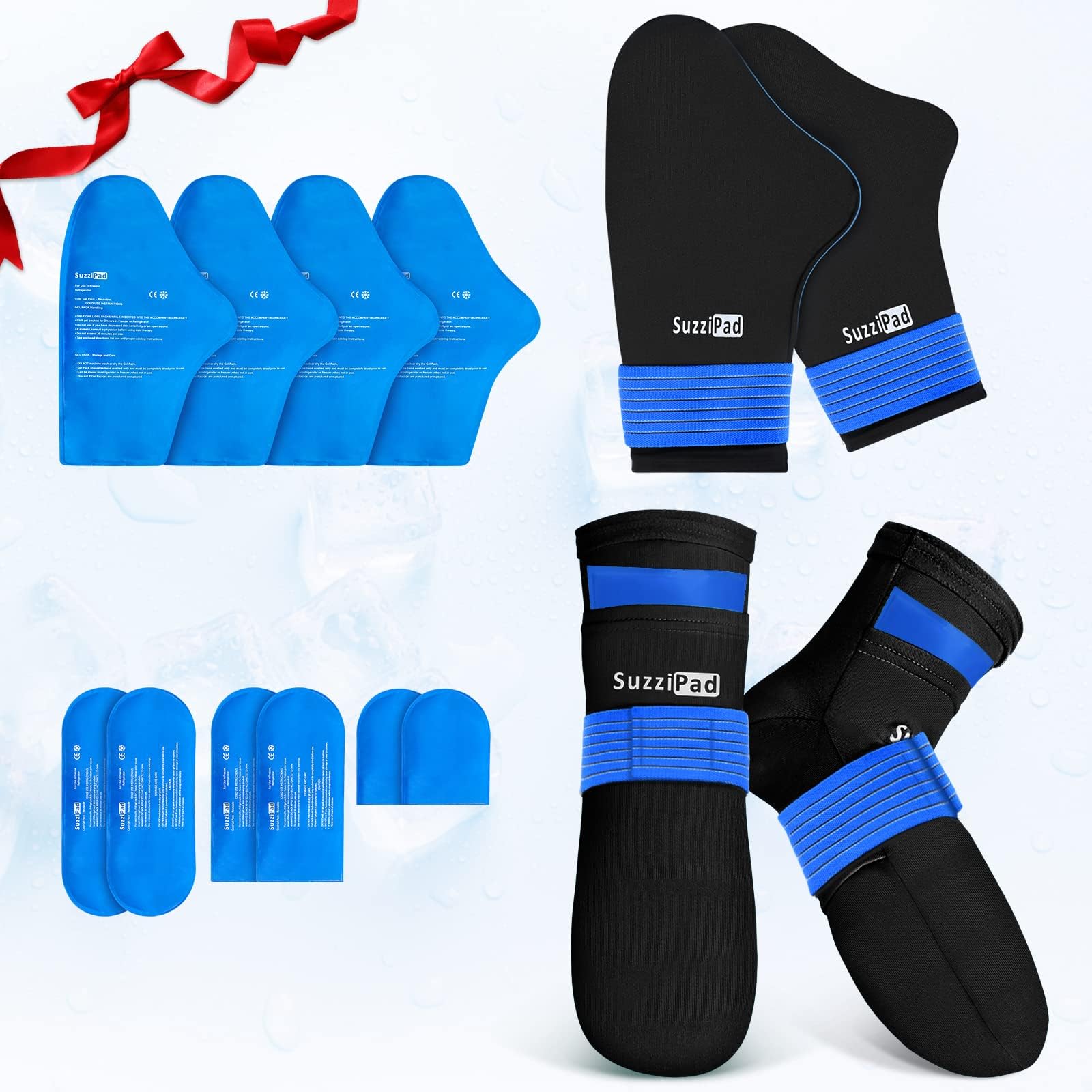Amazon.com: SuzziPad Ice Pack Migraine Cap & Cooling Socks & Cold ...