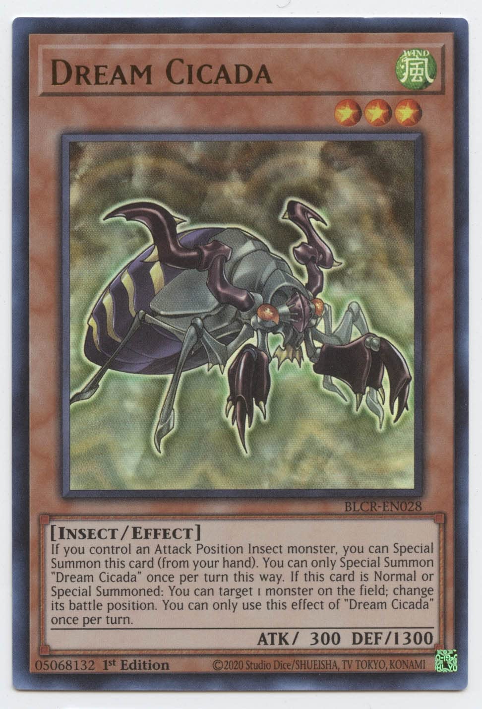 Amazon.com: Dream Cicada - BLCR-EN028 - Ultra Rare - 1st Edition : Toys ...