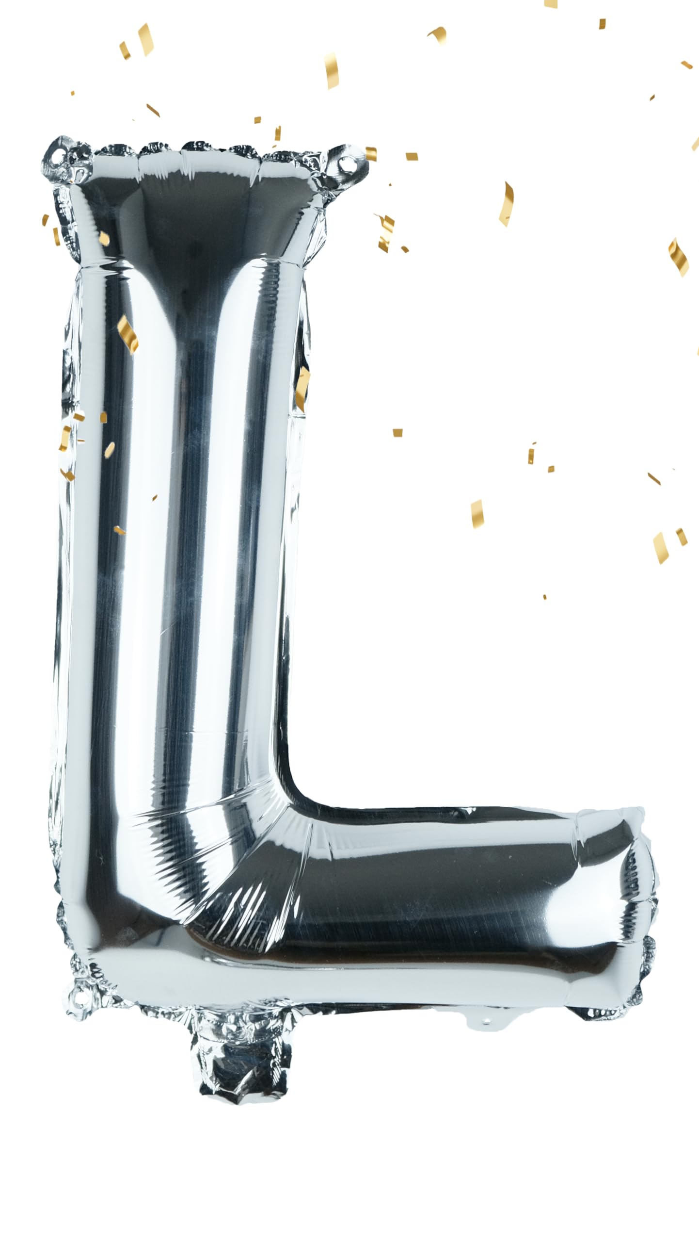 Amazon.com: Silver Letter “L” Balloons 16 Inch, Mylar Foil Letter ...