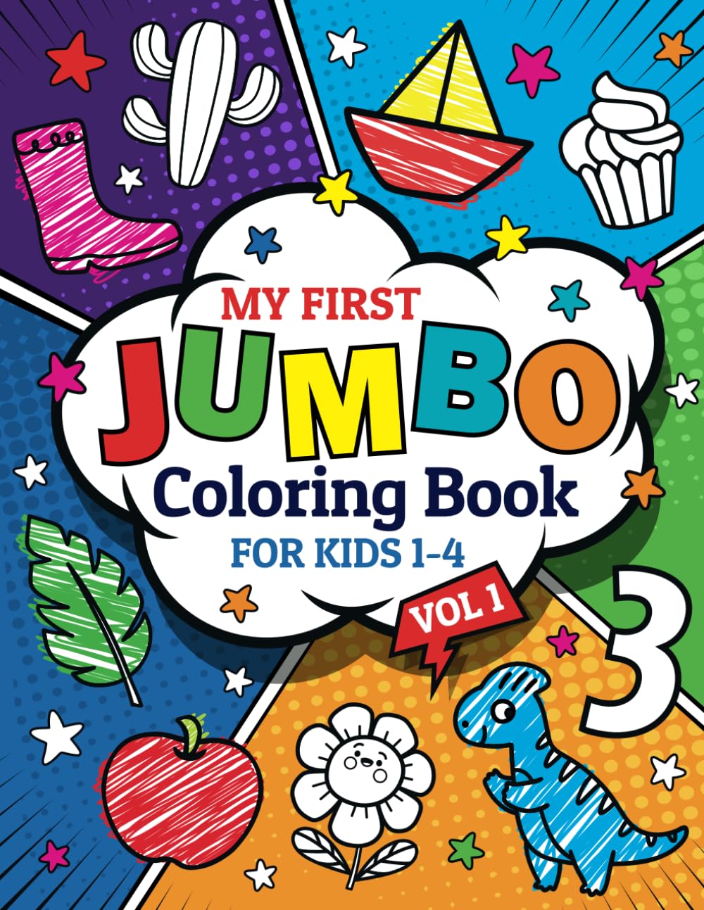 My First JUMBO Coloring Book for Toddlers: Easy, Large, Fun Coloring ...