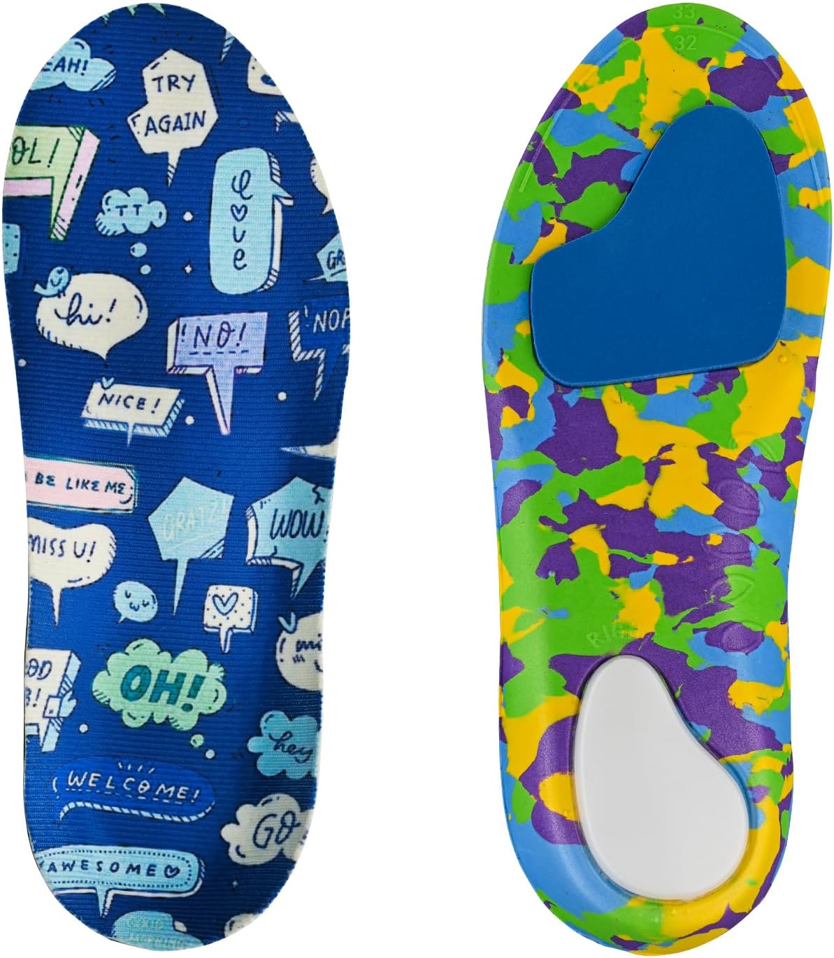 Amazon.com: Walkrofeet Kids Arch Support Orthotics Plantar Fasciitis ...