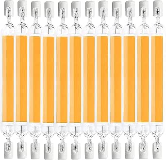 12 Pack R7s LED Bulbs, 78mm 10W Double Ended R7s LED Lights Bulbs, J ...