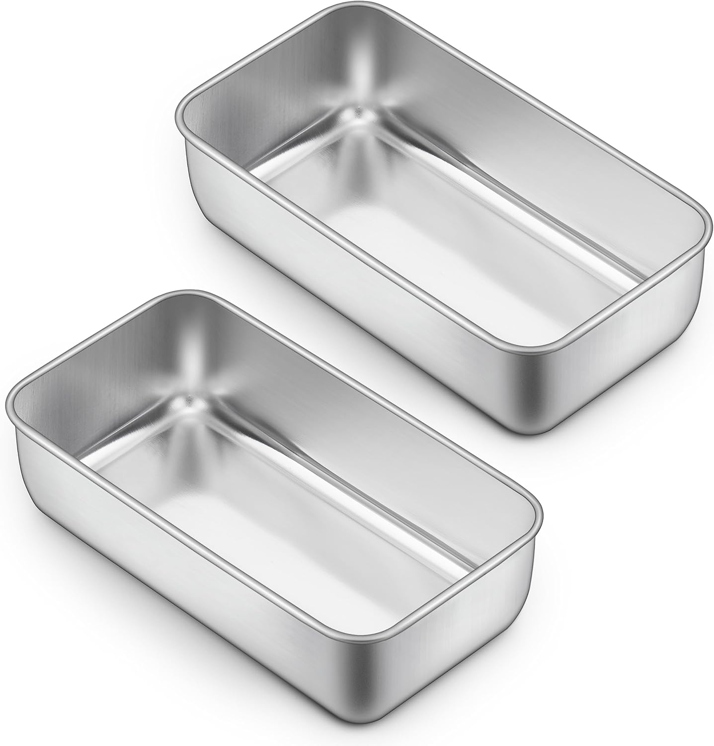 HaWare Bread Loaf Pan Set of 2, Stainless Steel Baking Banana Sandwich ...