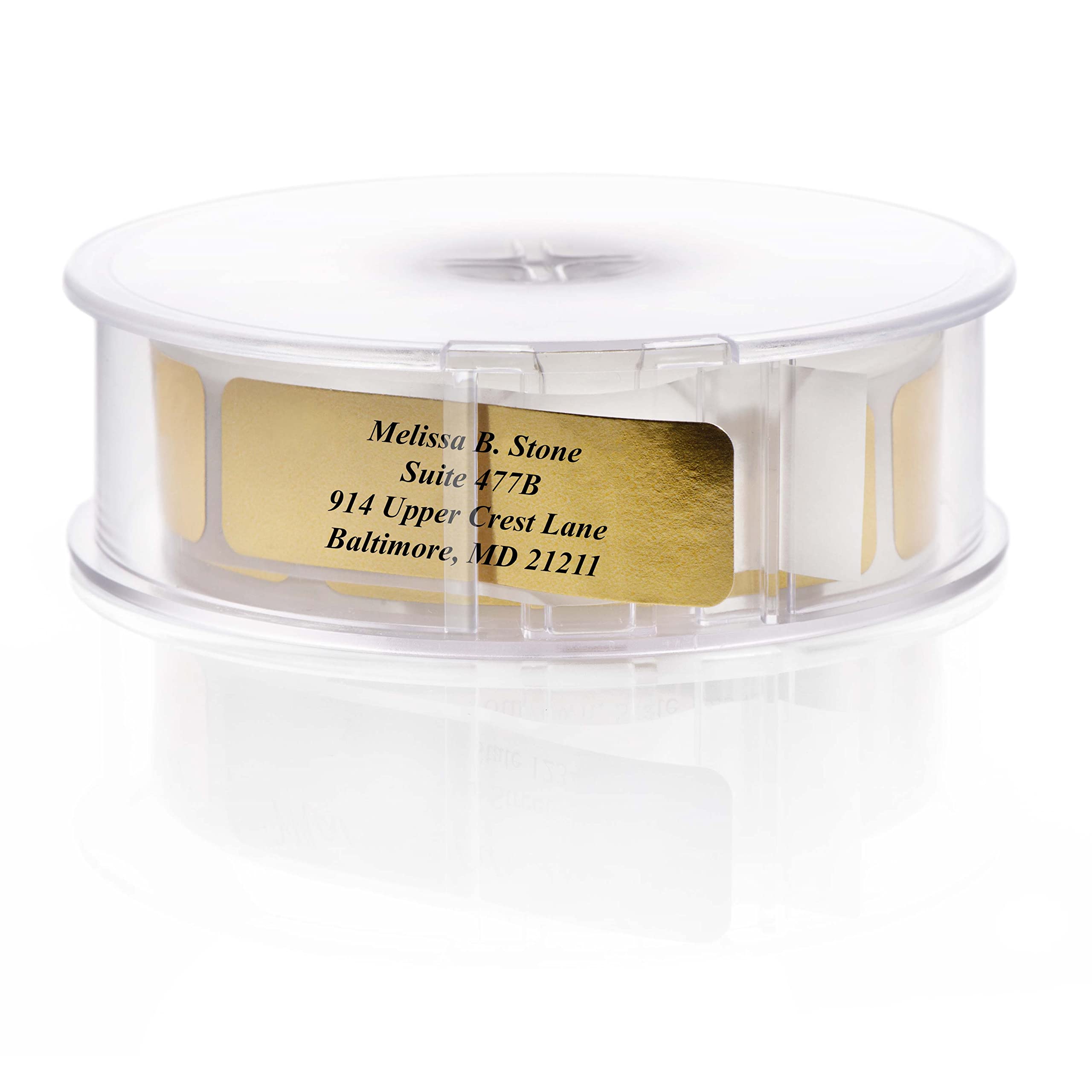 Amazon.com : Gold Foil Personalized Return Address Labels with Elegant ...