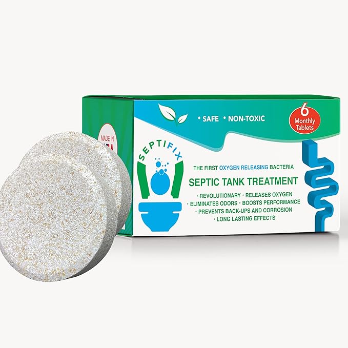 Amazon.com: SEPTIFIX Septic Tank Treatment Tabs - Live Aerobic Bacteria ...