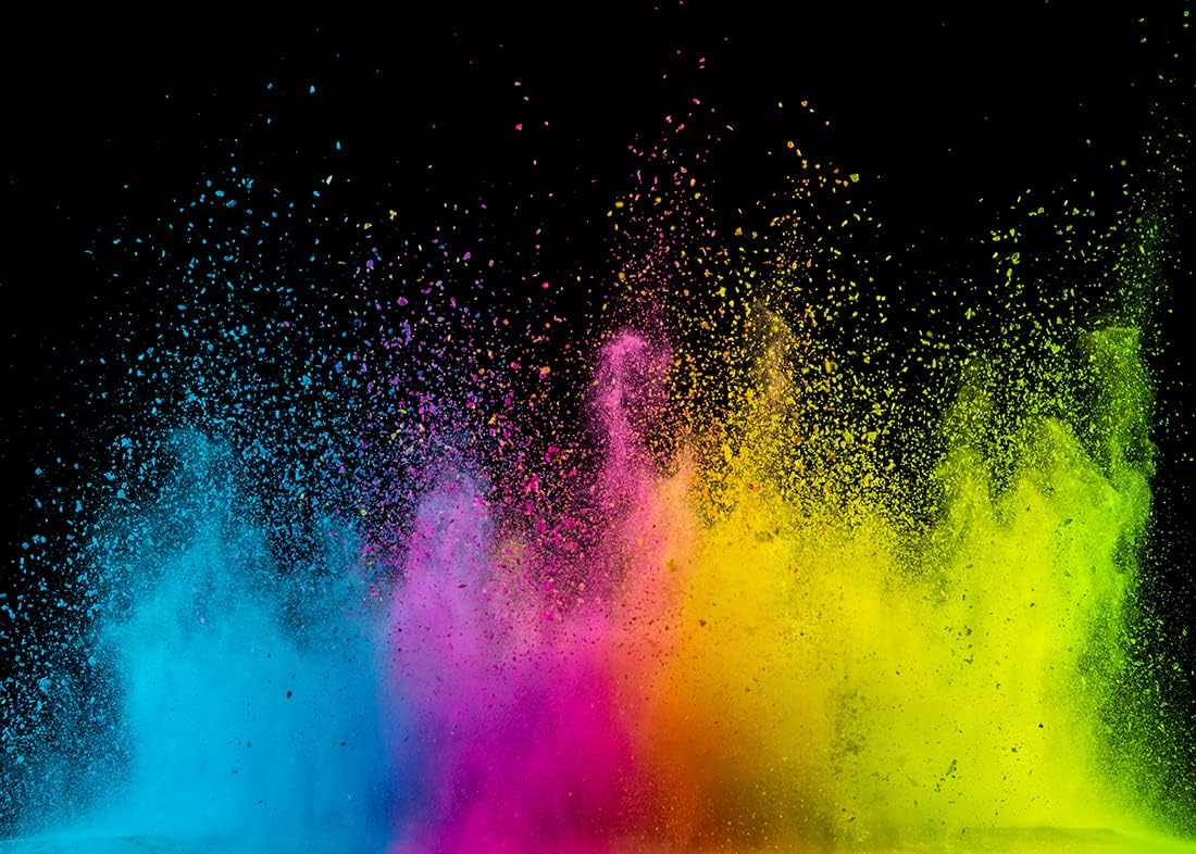 Amazon.com : BELECO 7x5ft Fabric Colorful Paint Splash Backdrop ...