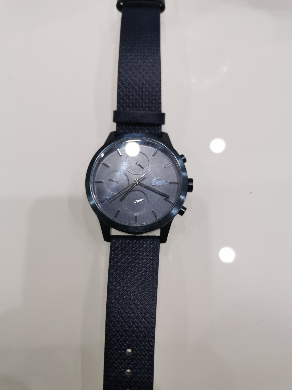 Lacoste Homme Multi-cadrans Quartz Montre avec Bracelet en Cuir 2010998 ...