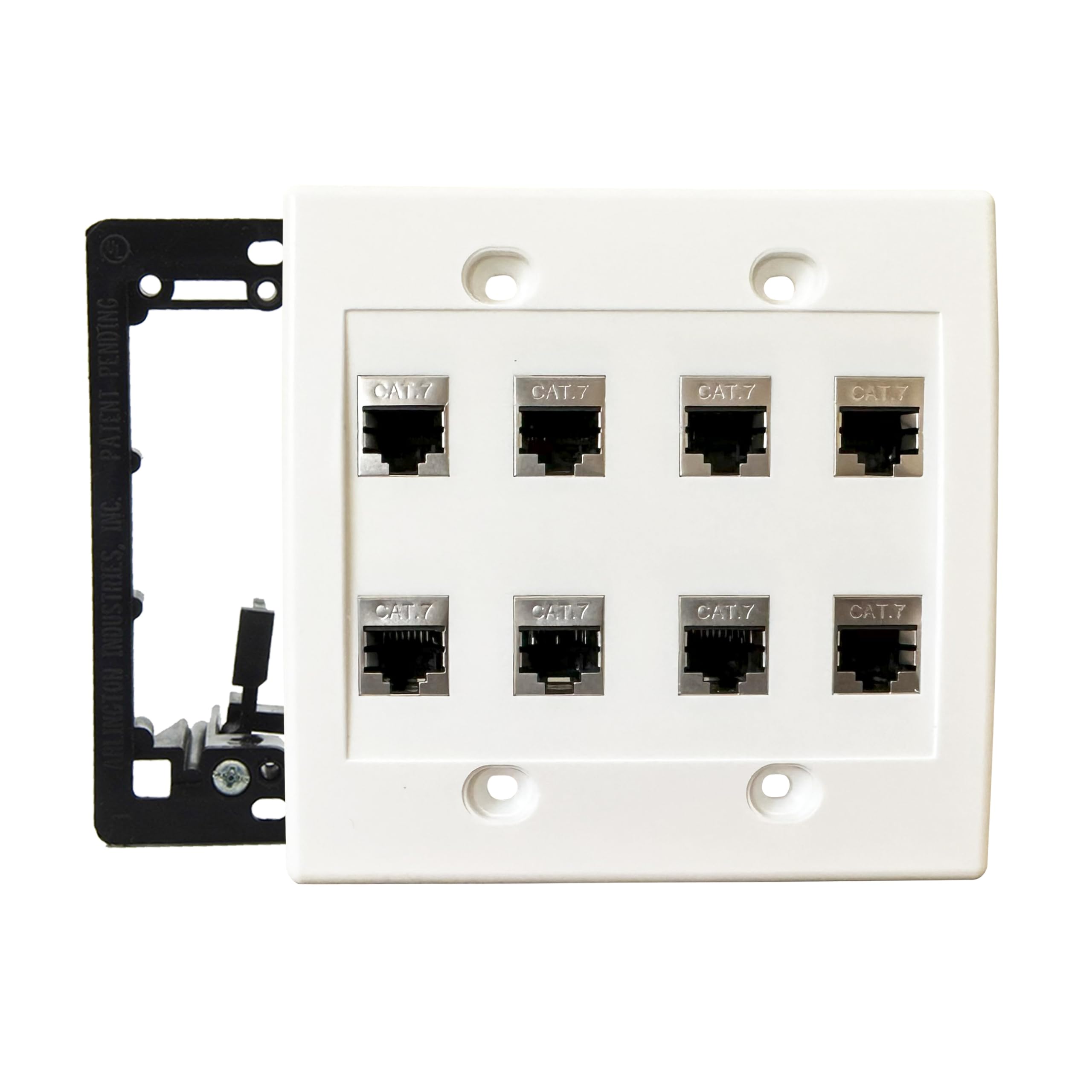 Amazon.com: DIYTECH Cat7 Wall Plate - RJ45 Cat 7 Ethernet Wall Outlet ...