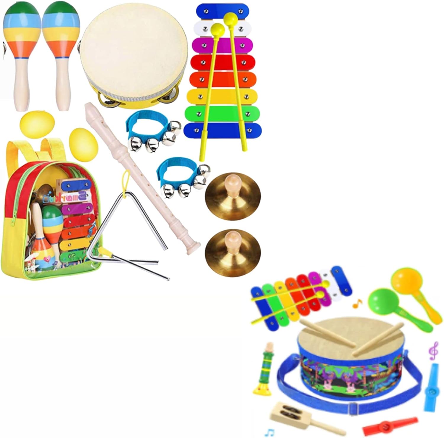 Amazon.com: Smarkids Percussion Set and Drum Set Toddler Musical ...