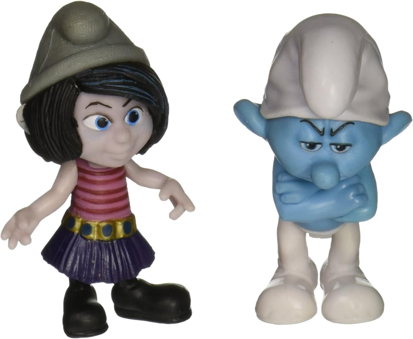 Amazon.com: Smurfs Grab Em's Grouchy & Vexy Figure (2 Pack) : Toys & Games