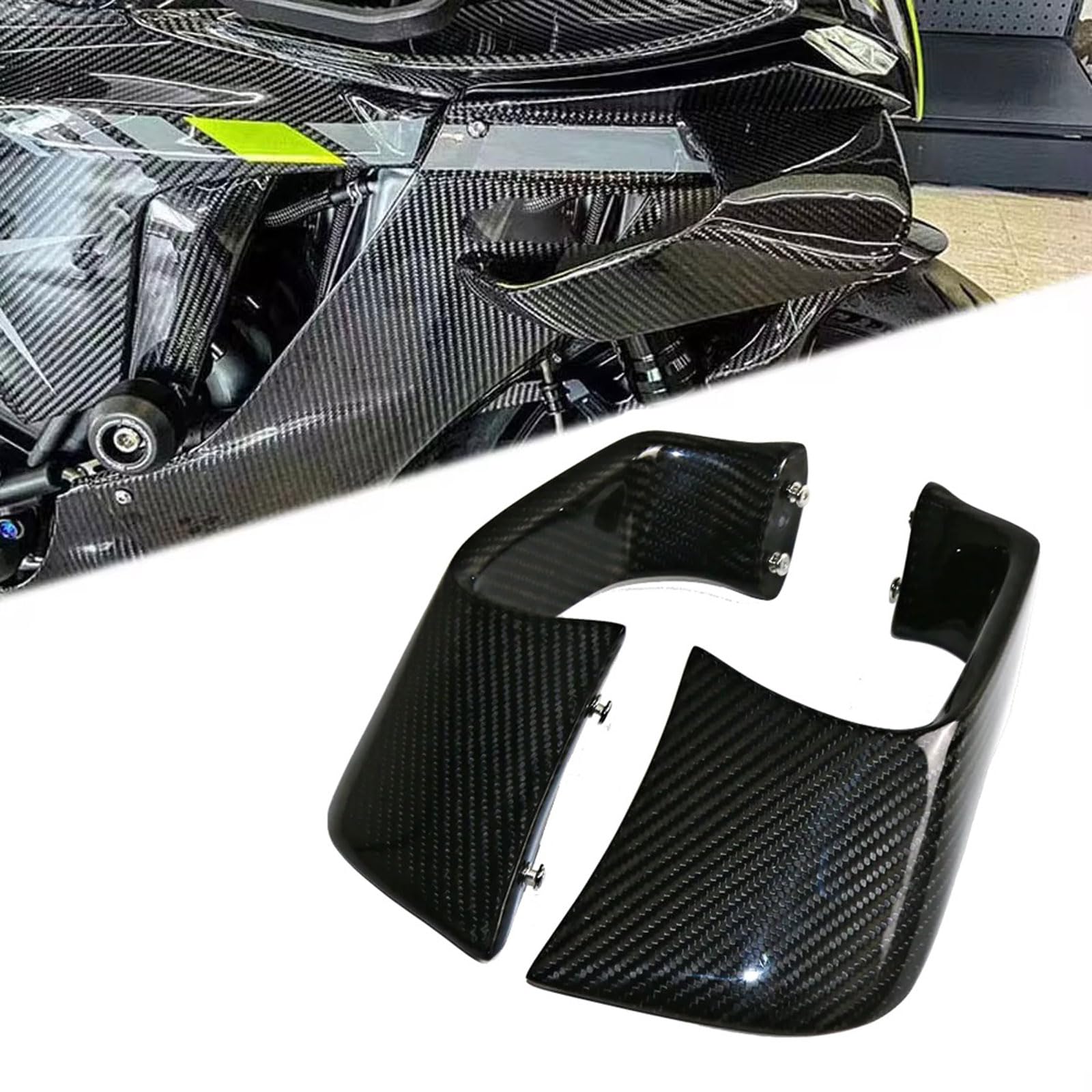 Amazon.com: For YAMAHA R1 R1M R6 Aerodynamic Winglets Carbon Fiber ...