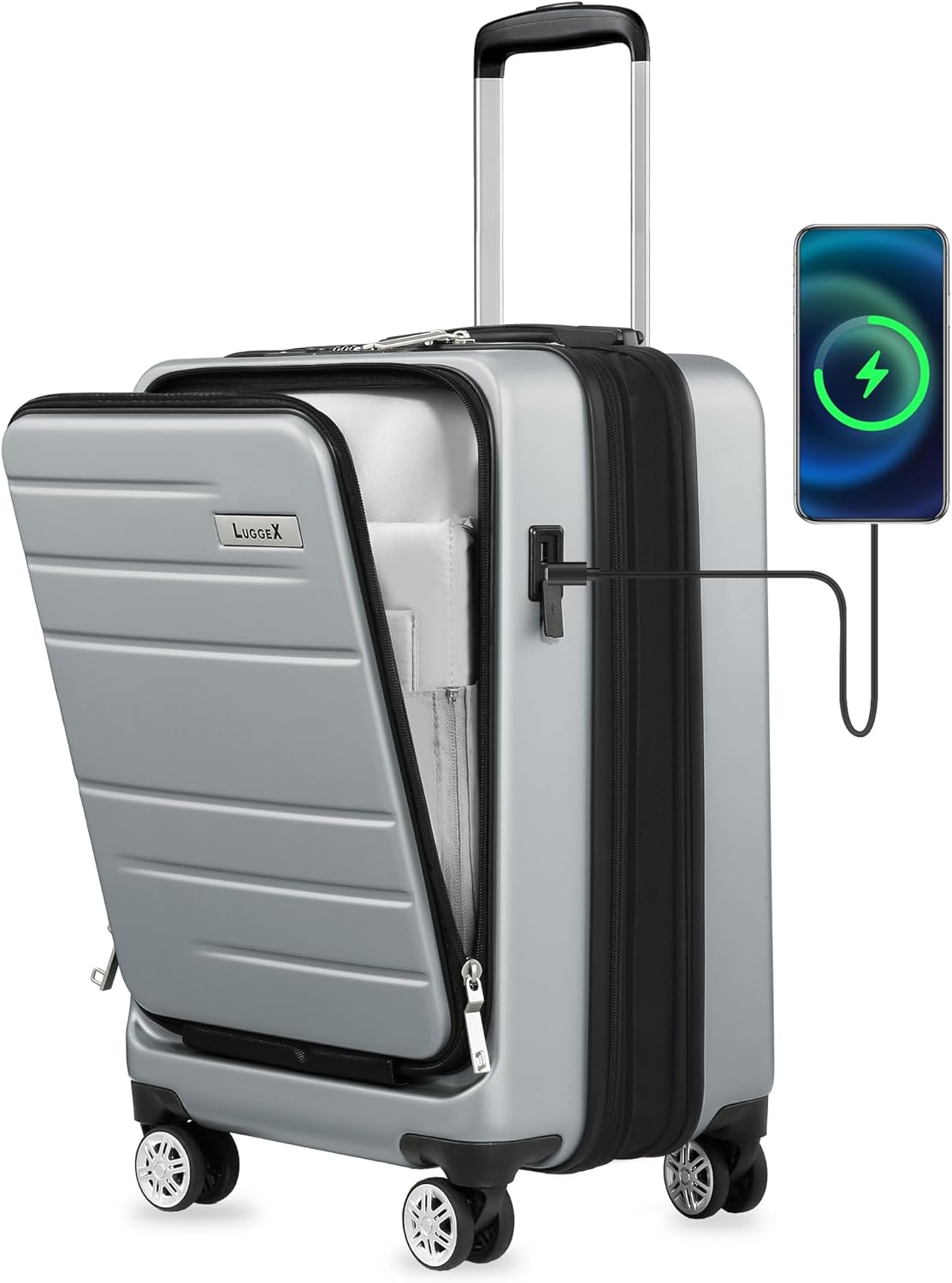 Amazon.com | LUGGEX Carry On Luggage 22x14x9 Airline Approved ...