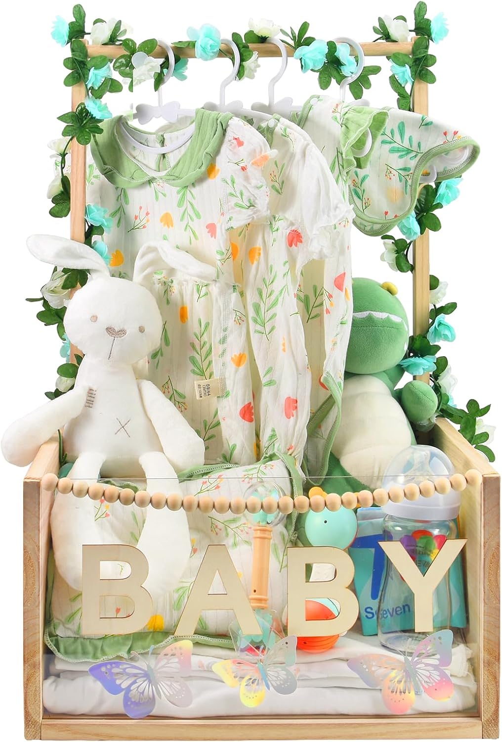 Amazon.com: PIIOSER Baby Shower Crate Closet, Multifunctional Wooden ...