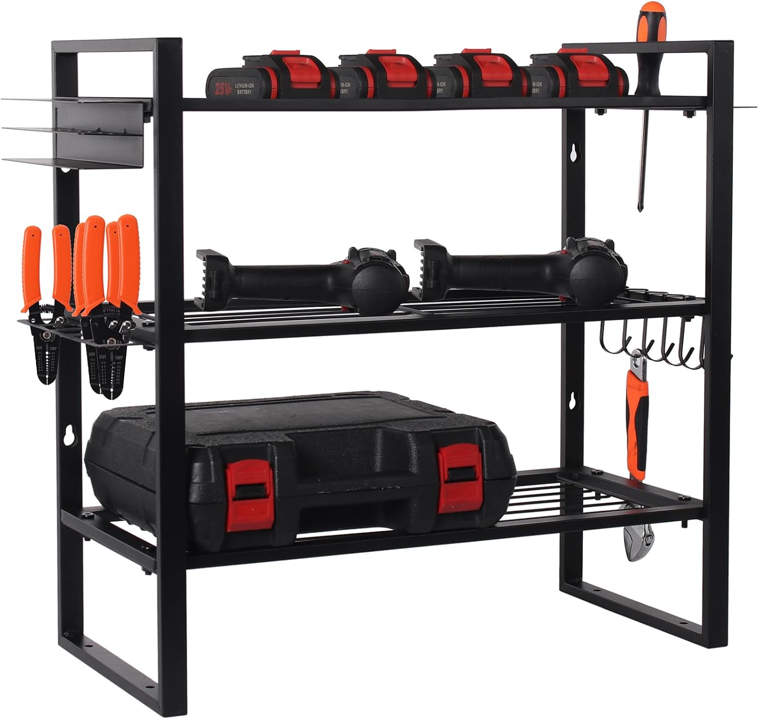 Amazon.com: Volin Crik Power Tool Organizer,5 Drill Holder Wall Mount ...