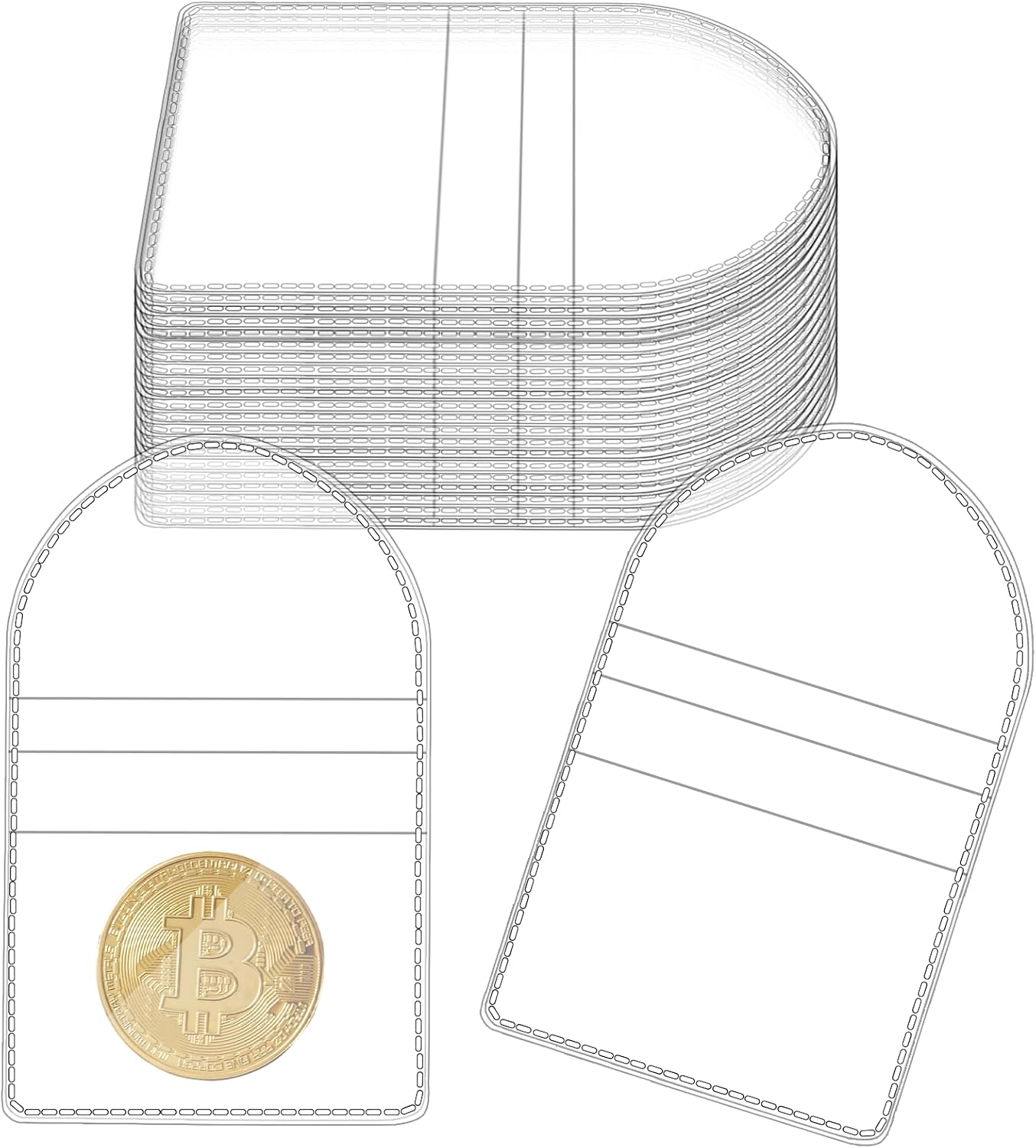 Amazon.com: Ysglory 150Pcs Single Pocket Coin Flips Coin Sleeves ...