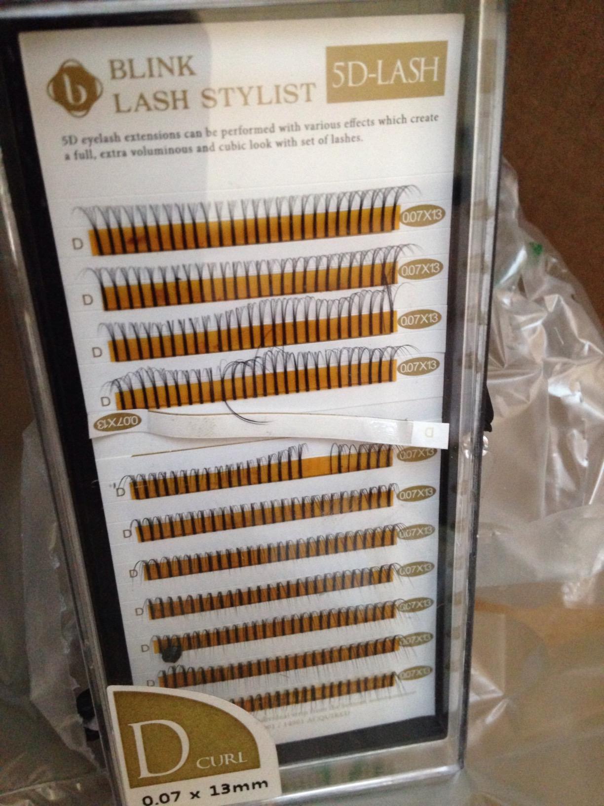 Amazon.com: Blink Eyelash Extension Mink 5D Volume Lash C Curl ...